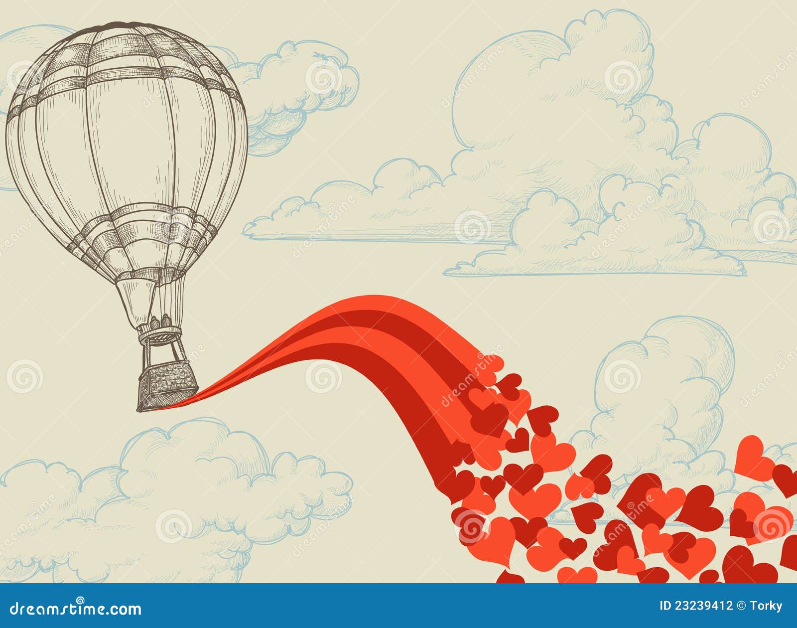 Flying hearts stock vector. Illustration of texture, icon - 23239412