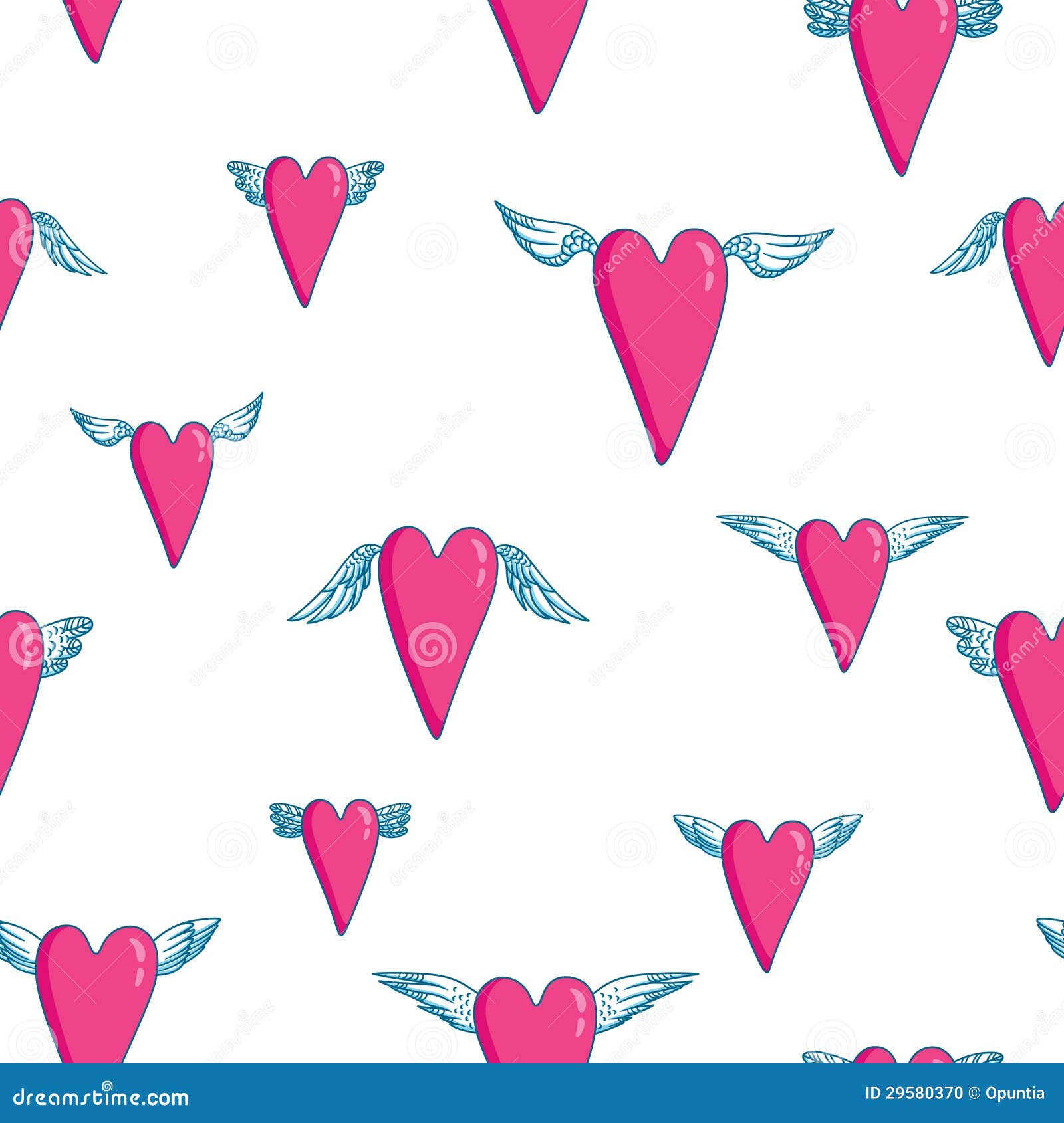 Flying hearts stock vector. Illustration of decorative - 29580370