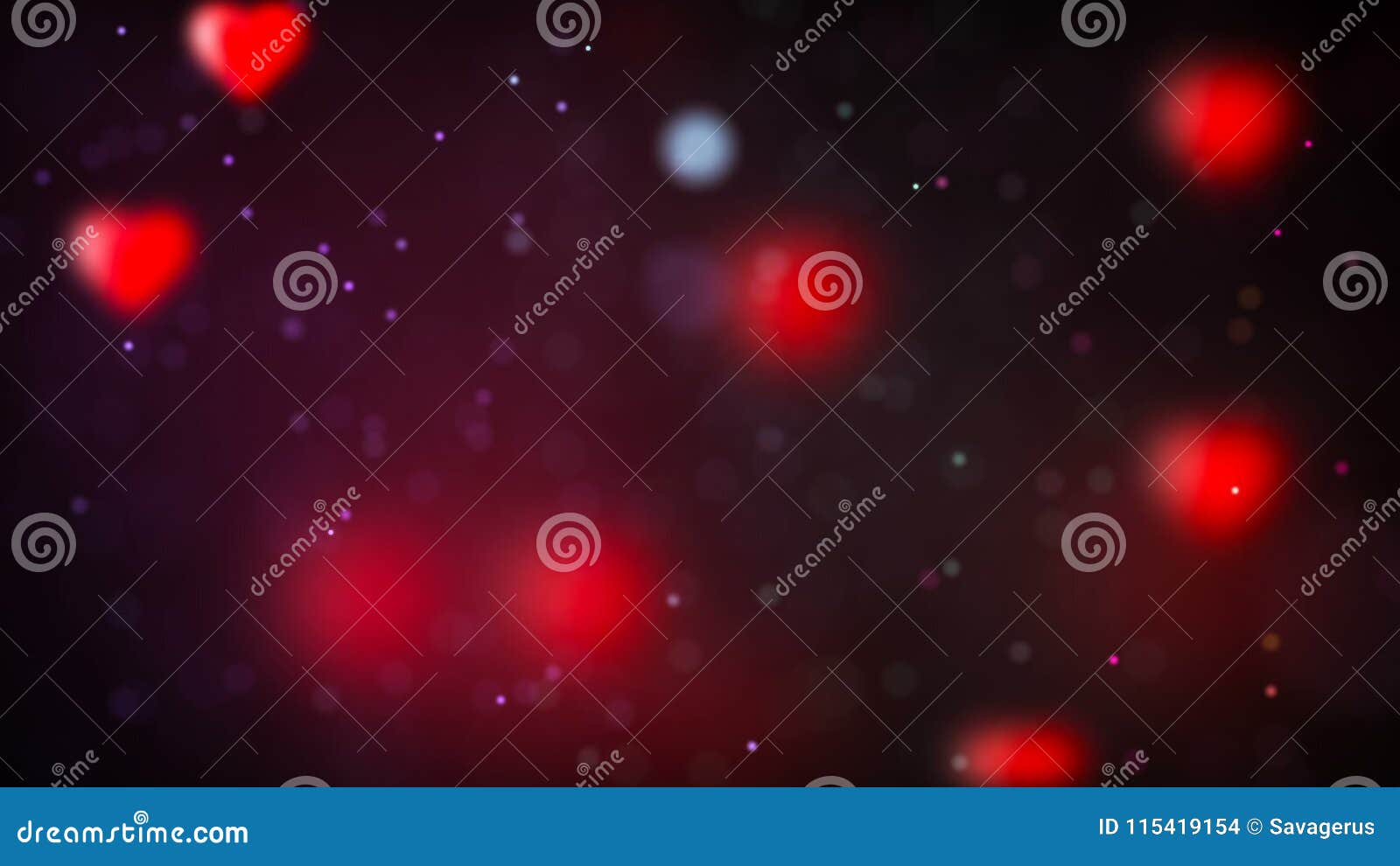 Flying Hearts. Abstract Background Stock Illustration - Illustration of ...