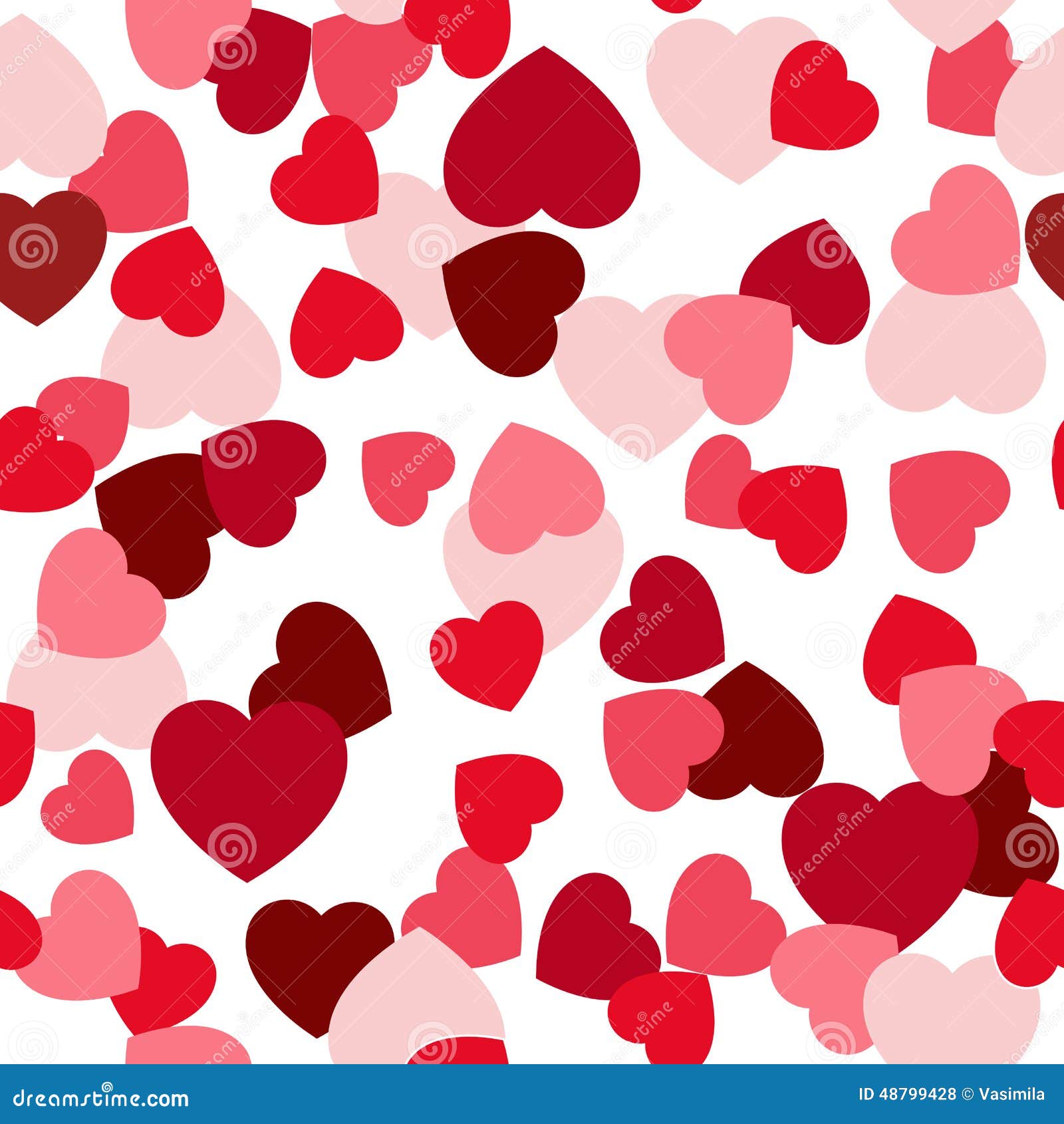 Flying hearts stock vector. Illustration of bright, symbol - 48799428