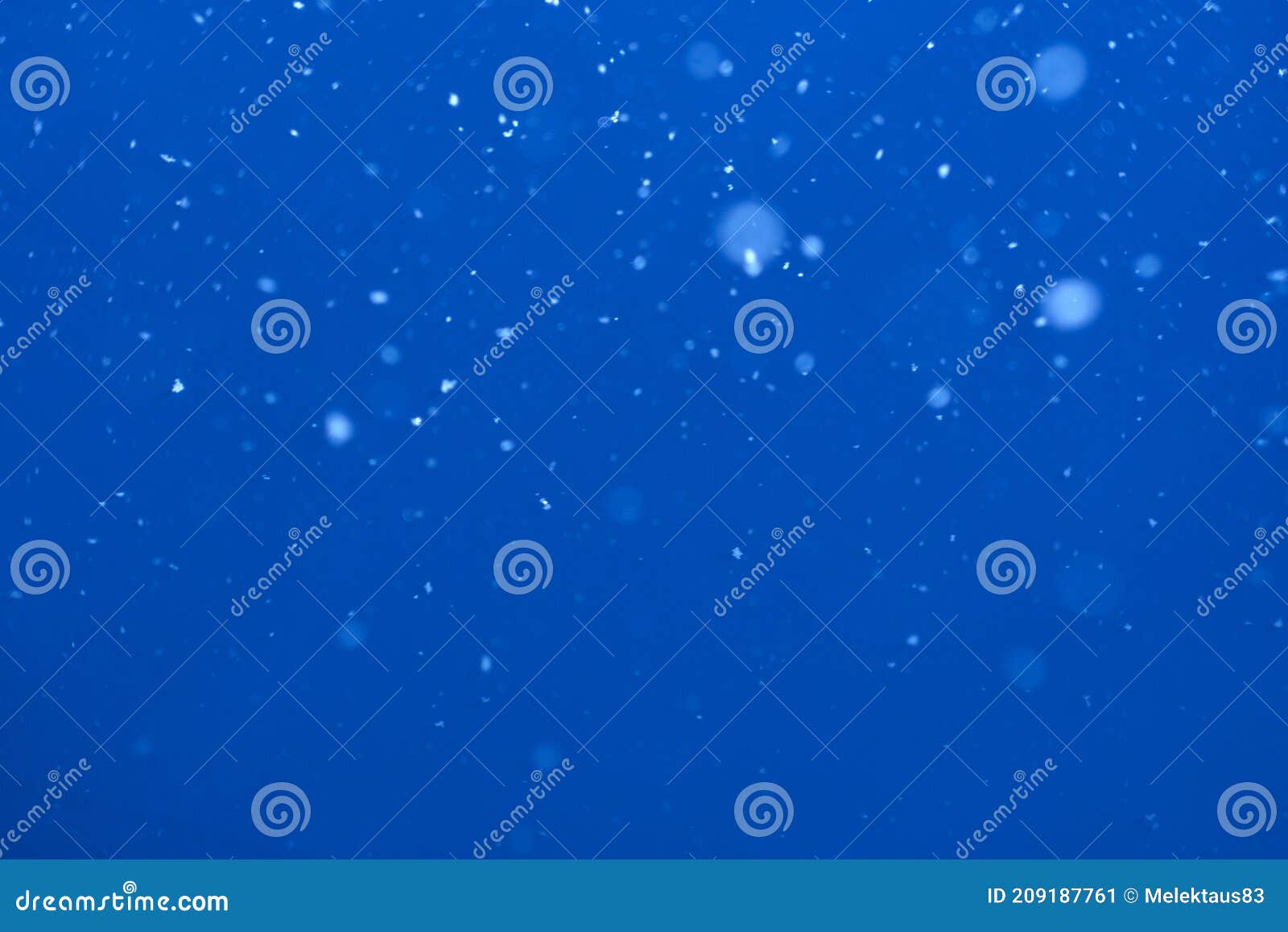 Flying Heavy Snow on a Black Background of the Blue Sky Stock Image ...