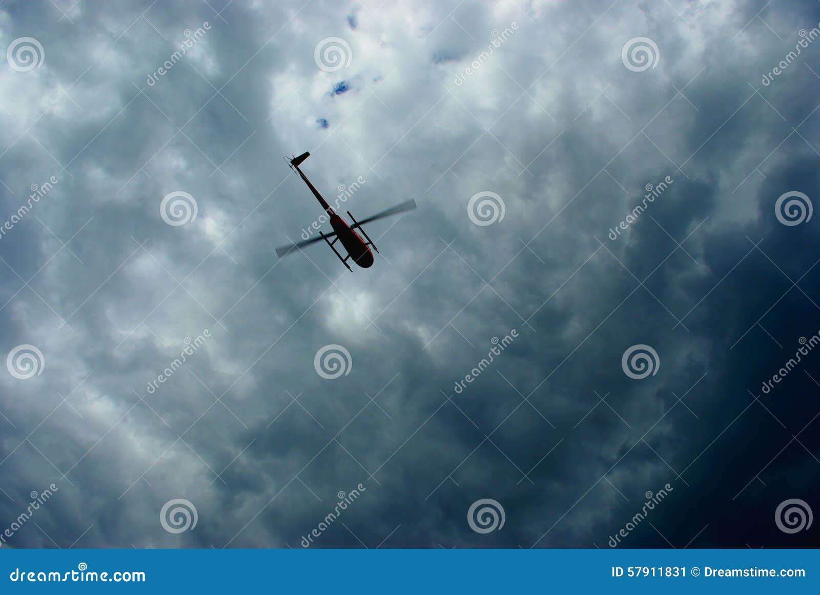 Flying helicopter stock image. Image of flying, blue - 57911831