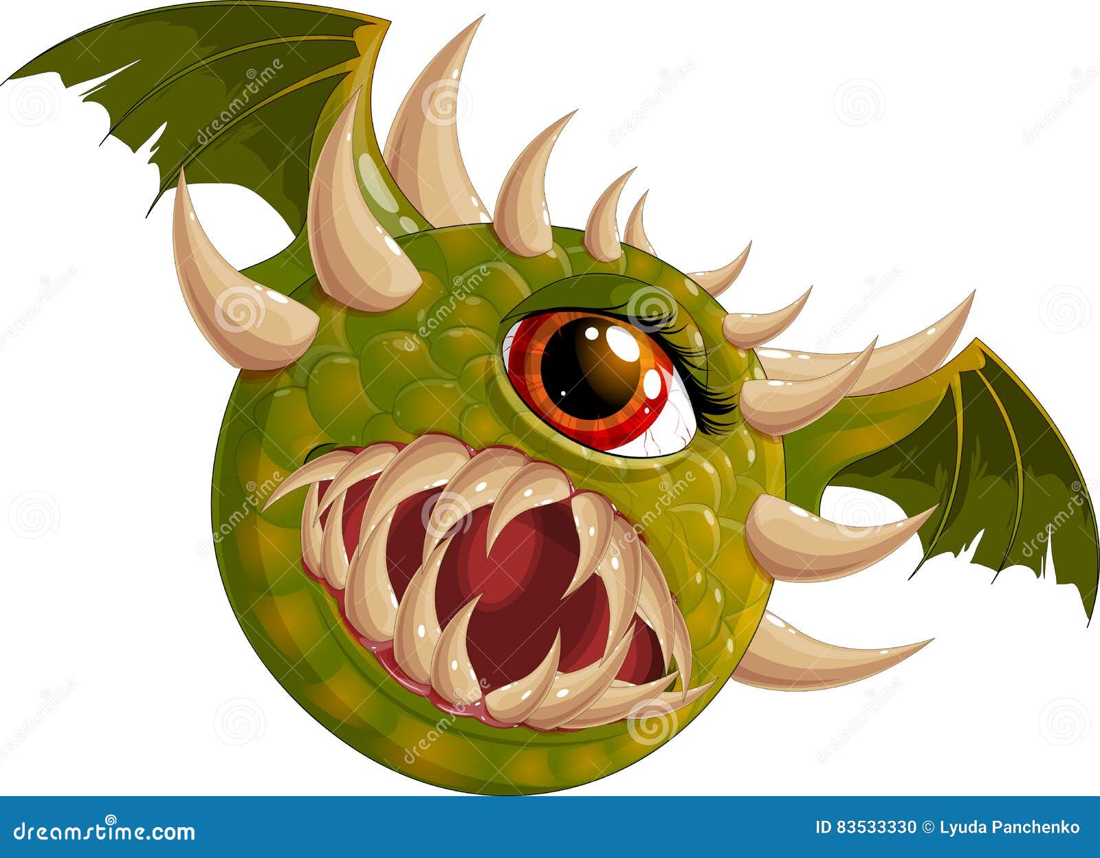 Flying Monster Royalty-Free Cartoon | CartoonDealer.com #90873119