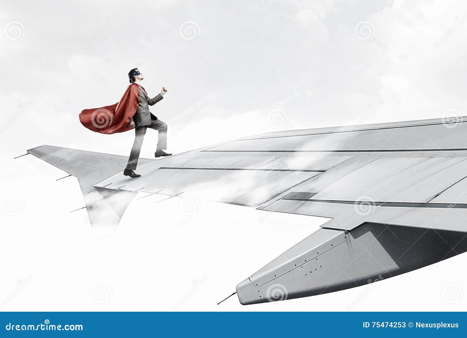 He is Flying High . Mixed Media Stock Image - Image of plane, vacation ...