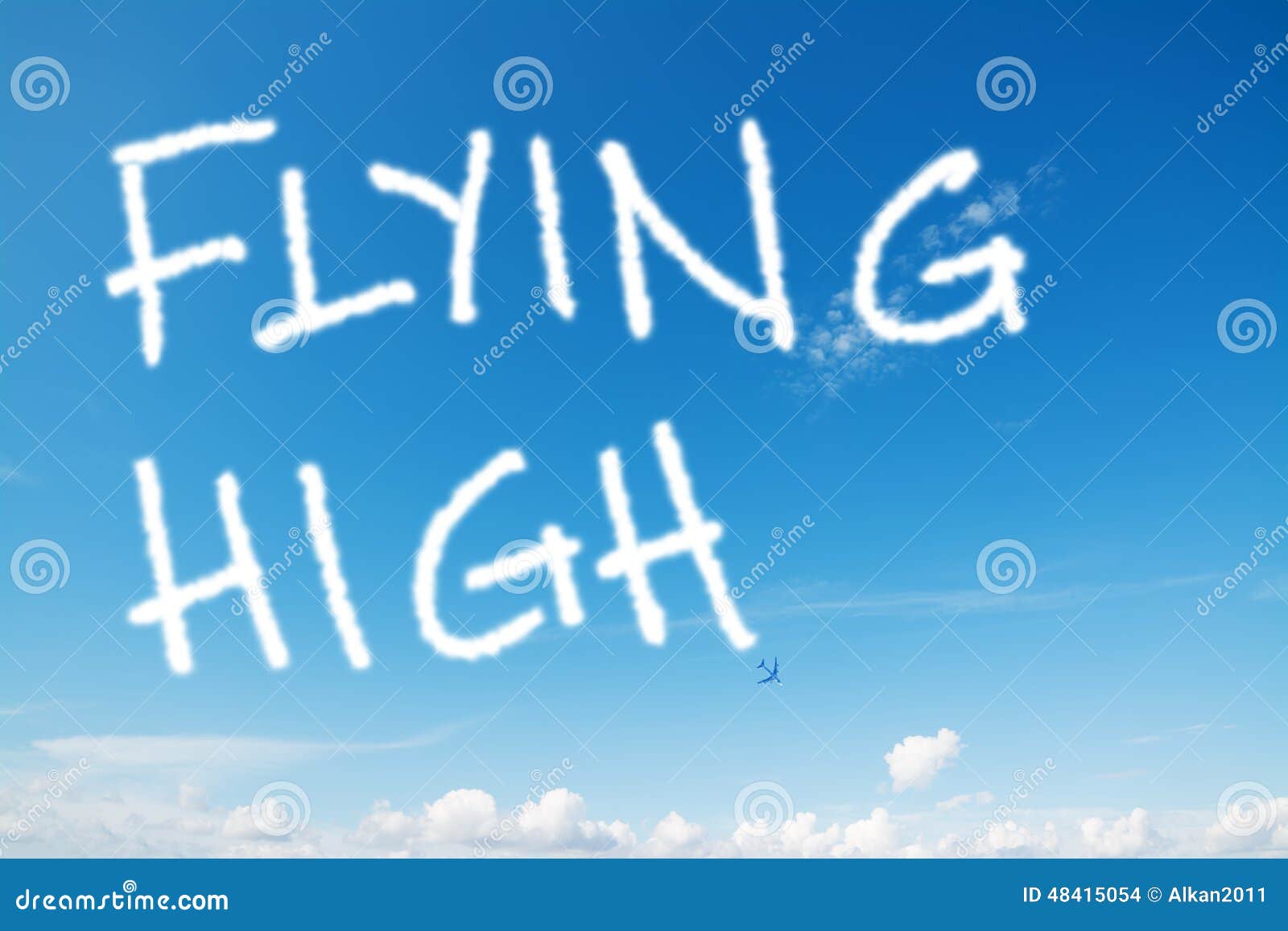 Flying high in the sky stock photo. Image of high, banner - 48415054