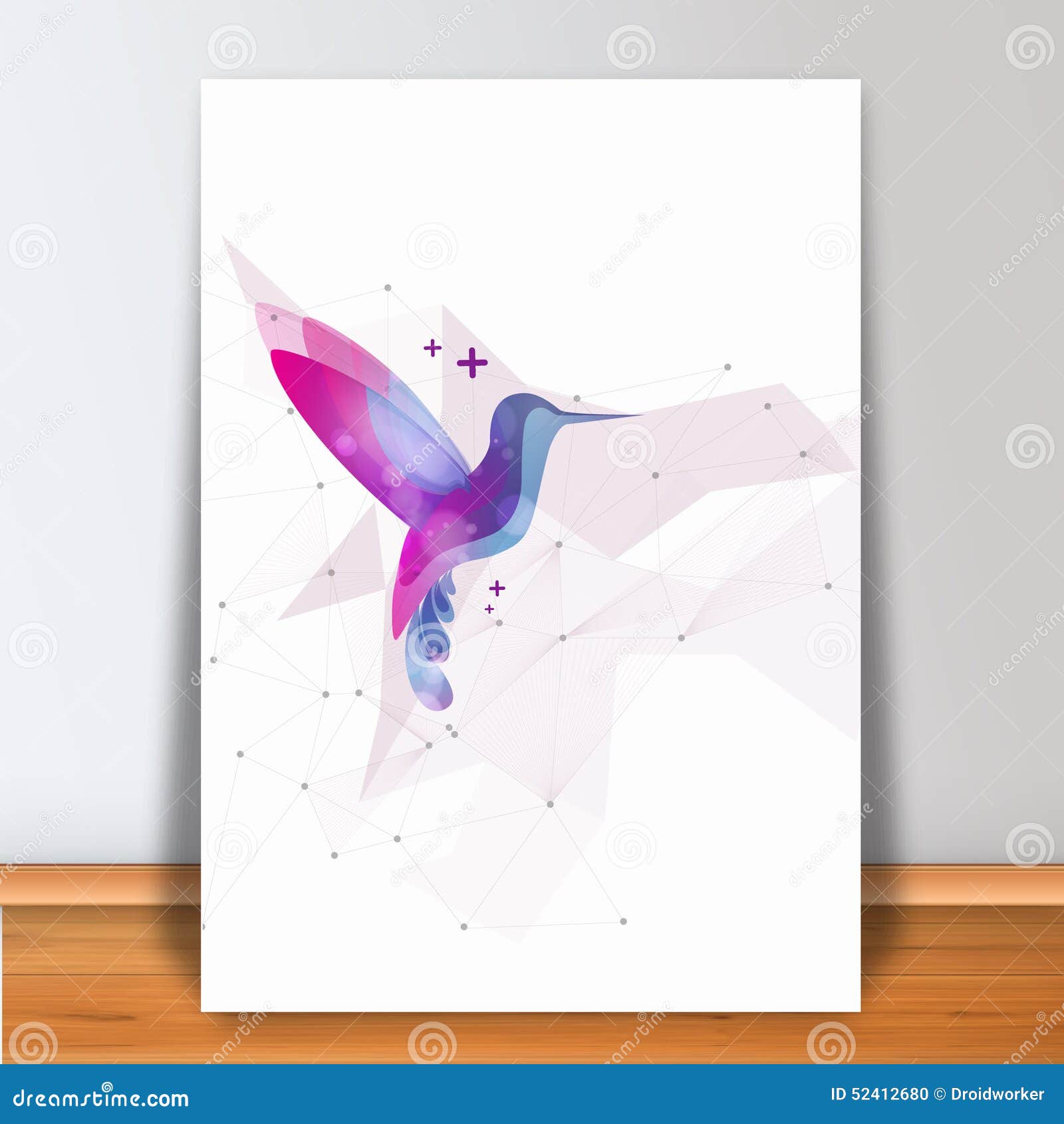 Flying Hummingbird, Flyer or Cover Design, Stock Vector - Illustration ...