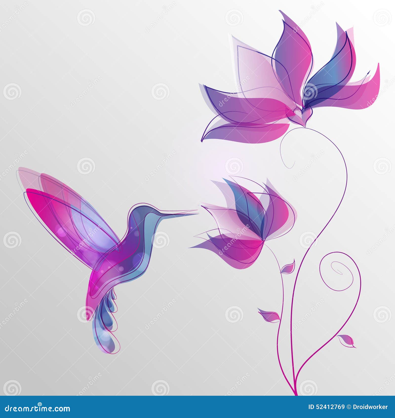 Flying Hummingbird, Flyer or Cover Design, Stock Vector - Illustration ...