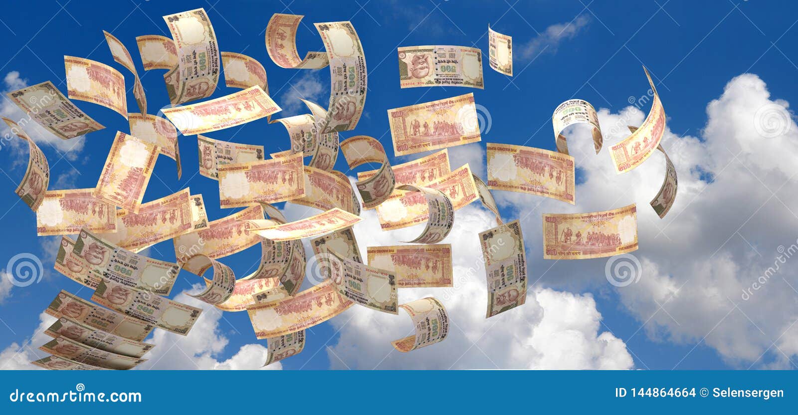 Flying Indian Rupee stock illustration. Illustration of graphic - 144864664