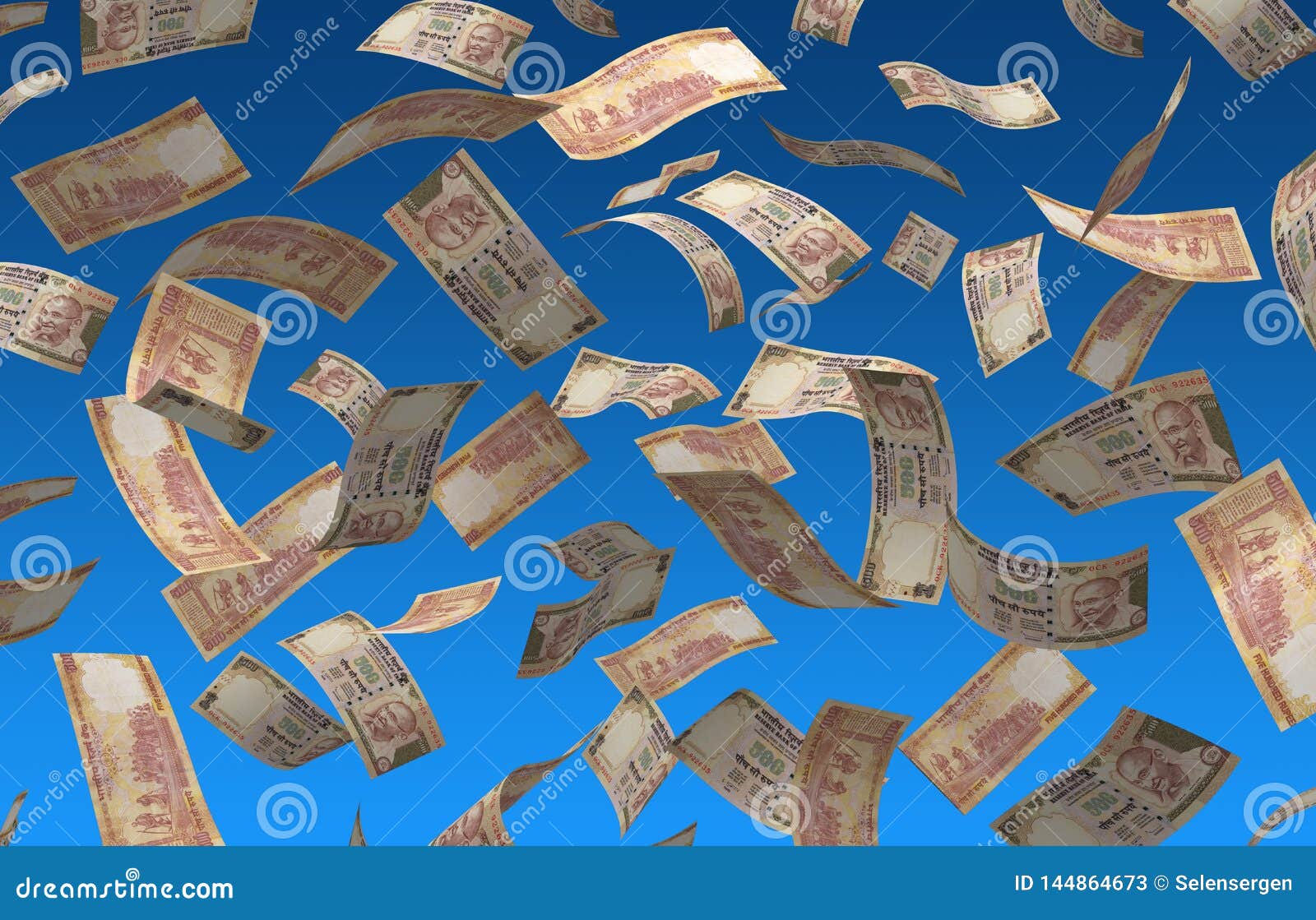 Flying Indian Rupee stock illustration. Illustration of path - 144864673