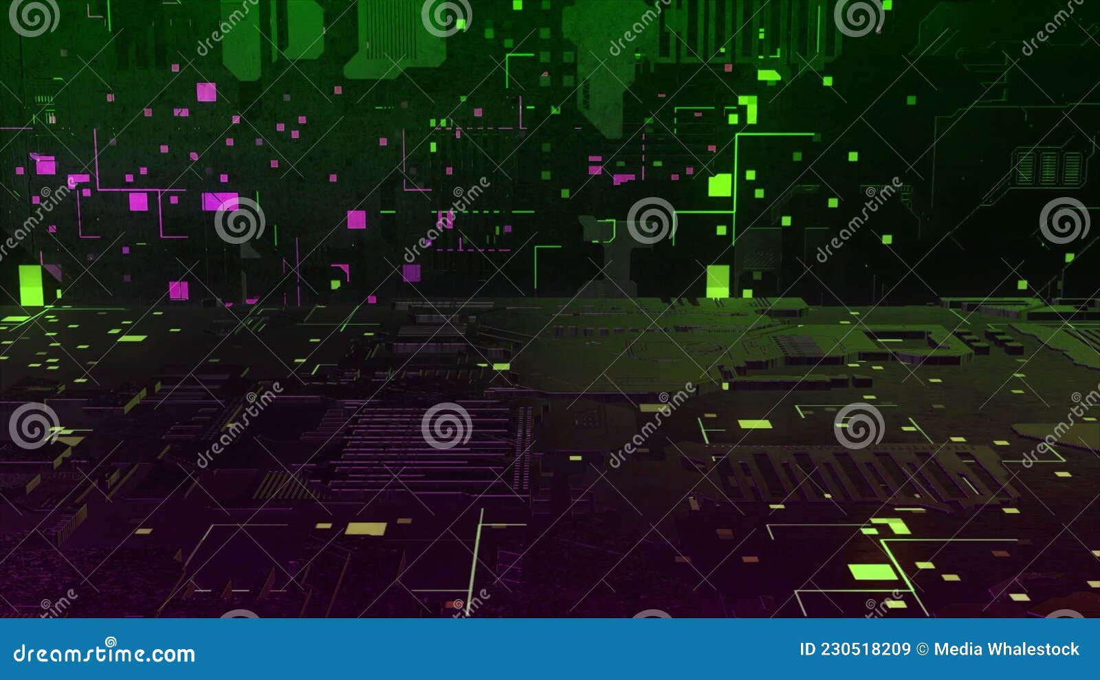 Flying Inside Cyberspace with Beautiful Abstract Digital Particles ...