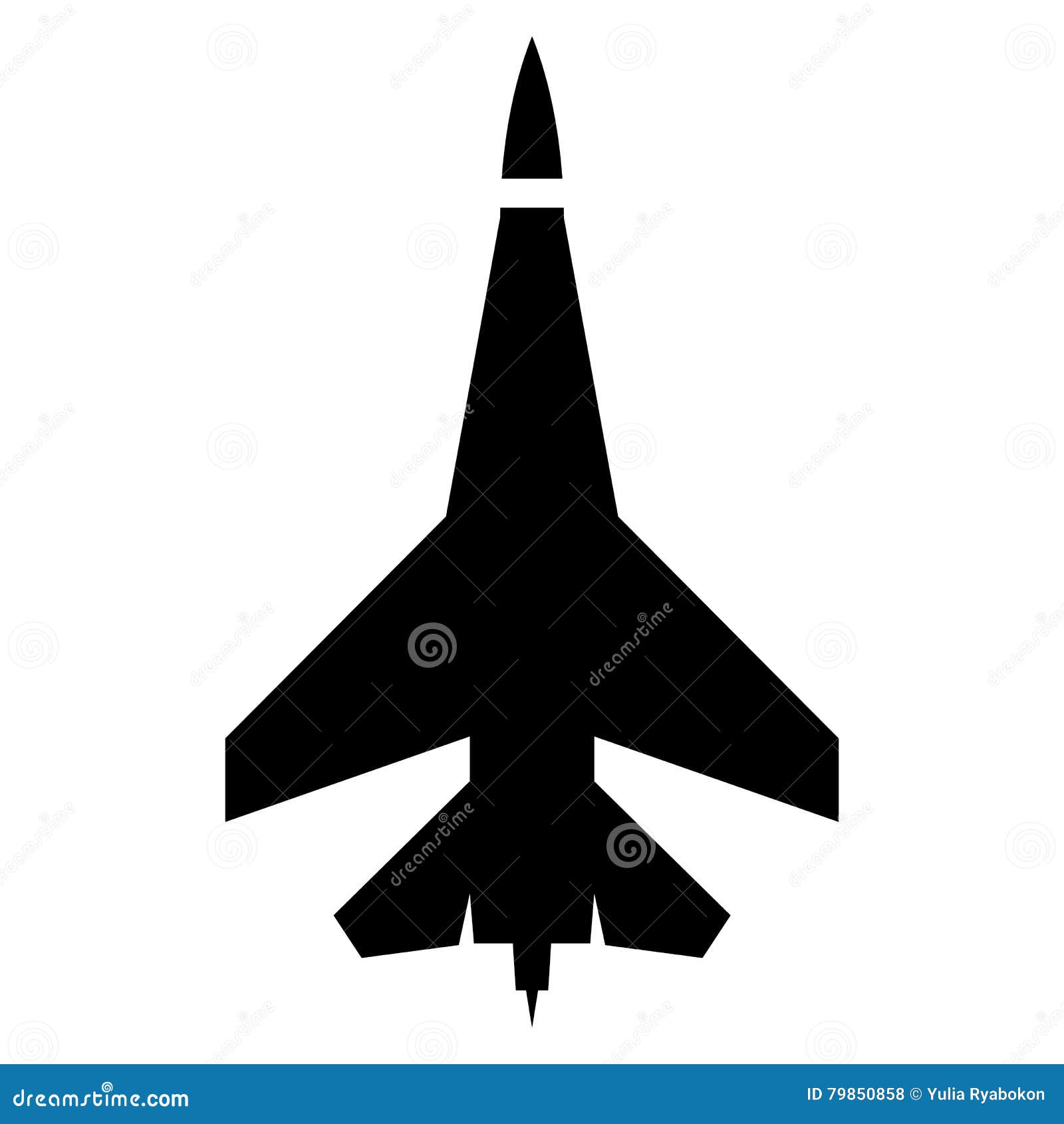 Flying Jet Fighter Simple Icon Stock Vector - Illustration of engine ...