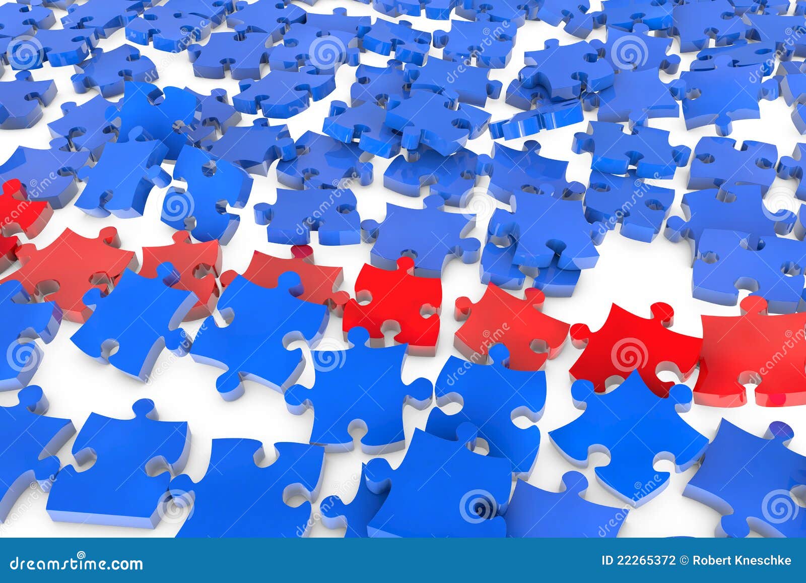 Flying Jigsaw Puzzle Pieces Stock Illustration - Illustration of puzzle ...