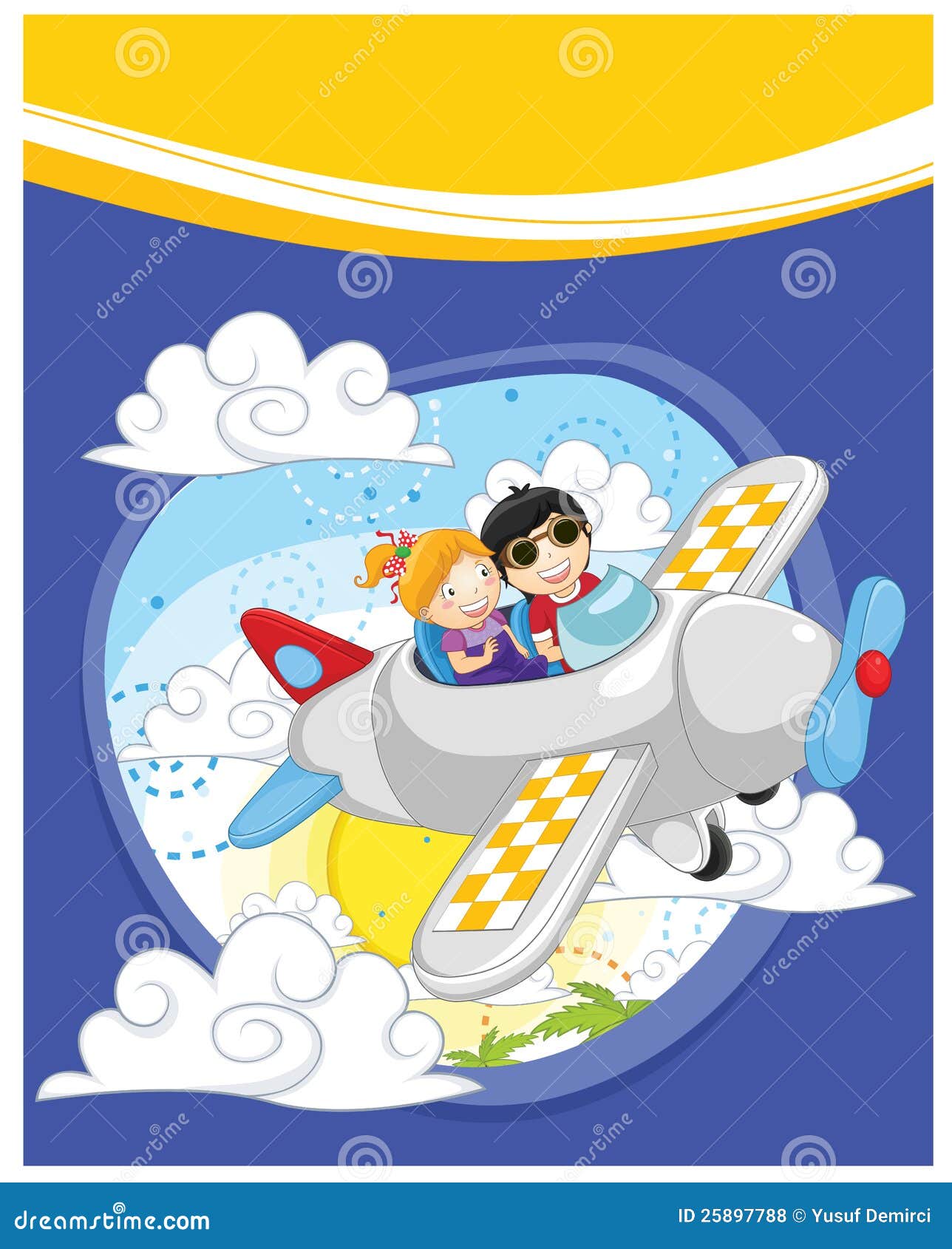 Flying Kids With Balloon Logo Design Template Vector Illustration ...
