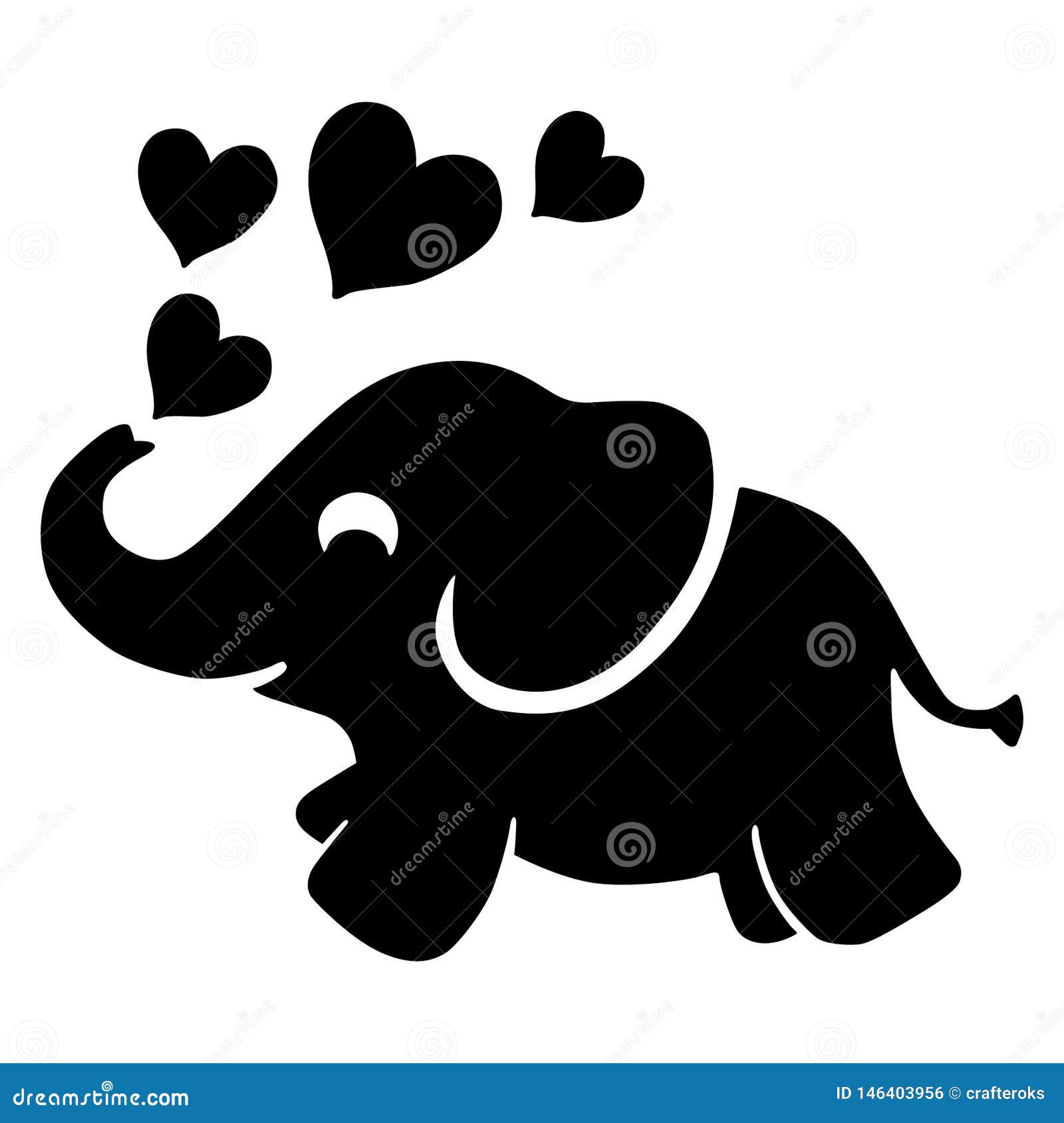 Flying Kiss Vector Illustration By Crafteroks | CartoonDealer.com ...