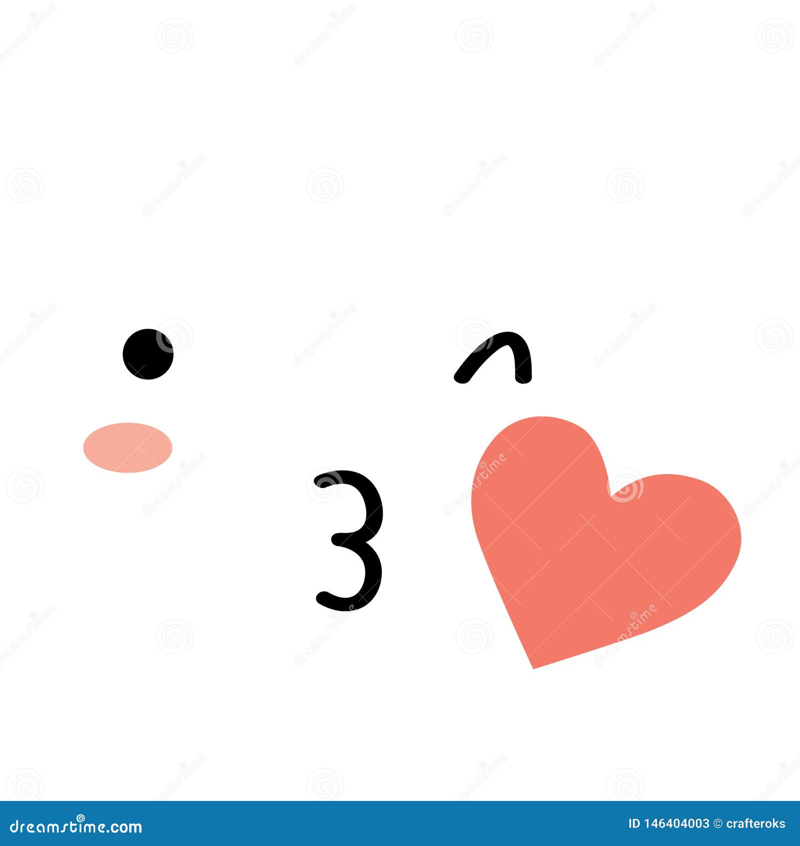 Flying Kiss Vector Illustration By Crafteroks | CartoonDealer.com ...