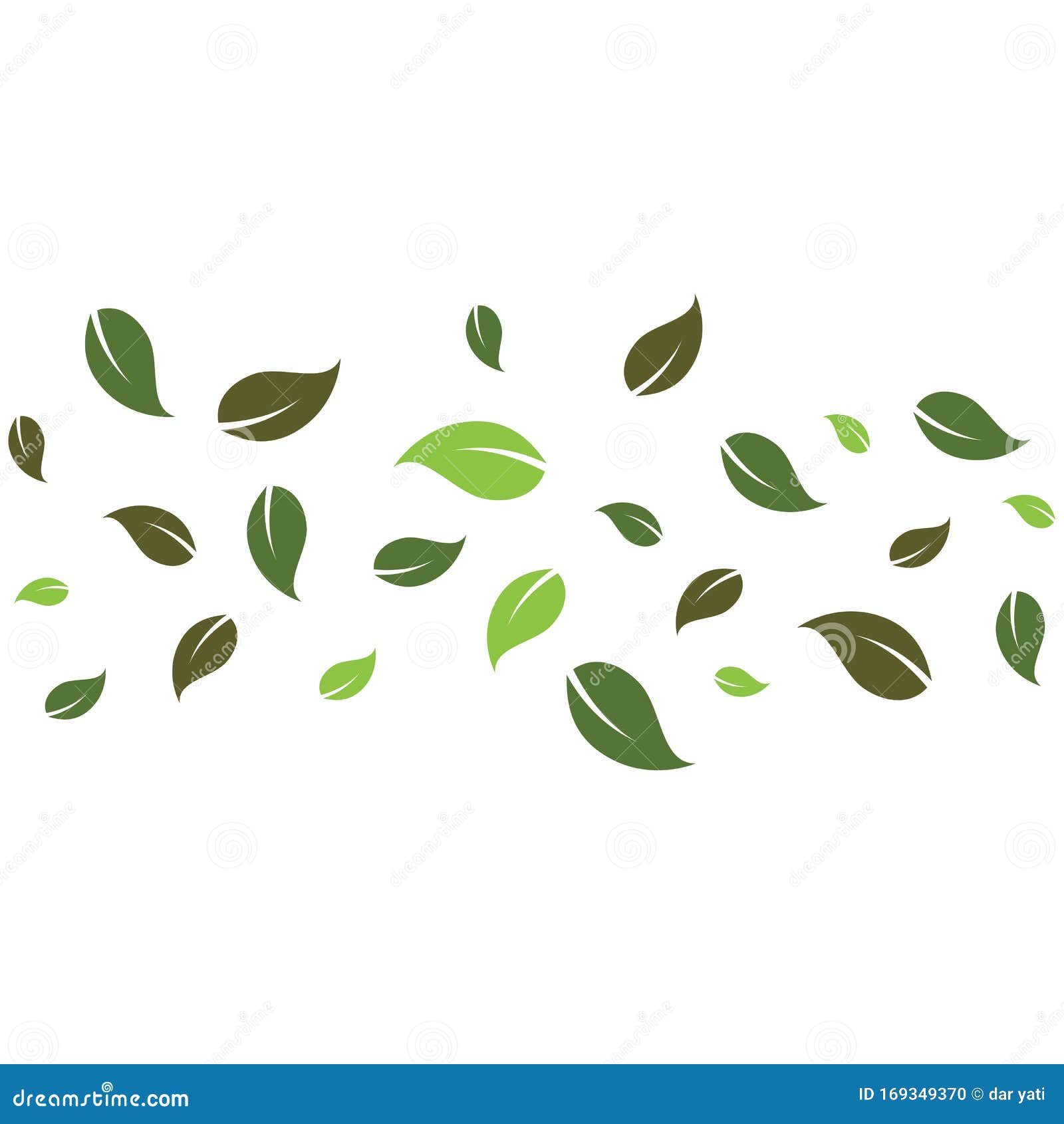 Flying Leaves Logo Vector Template.design for Stock Vector ...