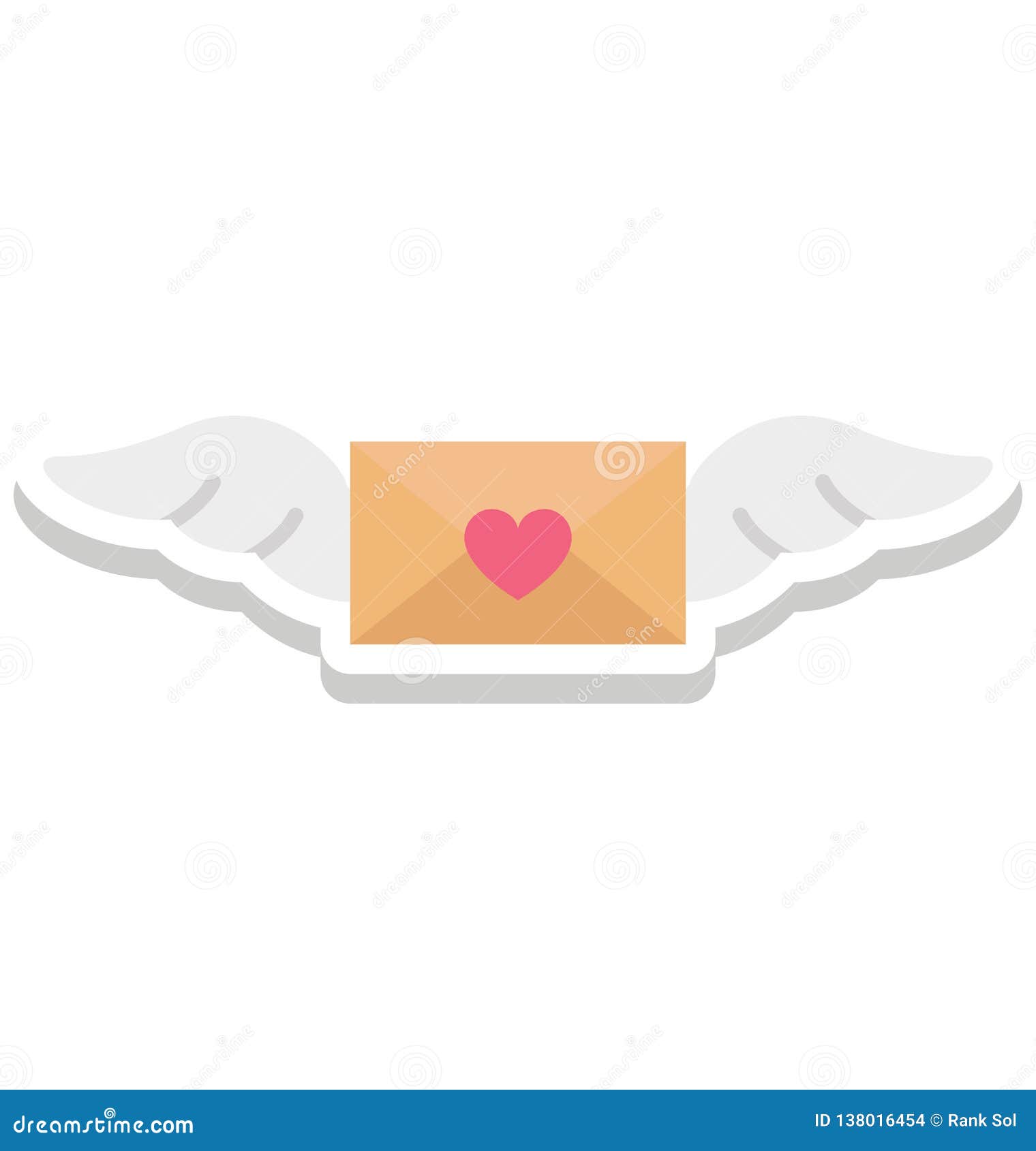 Flying Letter Isolated Vector Icon that Can Be Easily Modified or Edit ...