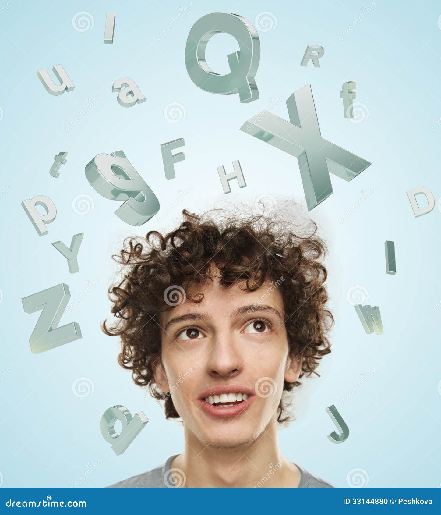 Flying letters stock photo. Image of caucasian, male - 33144880