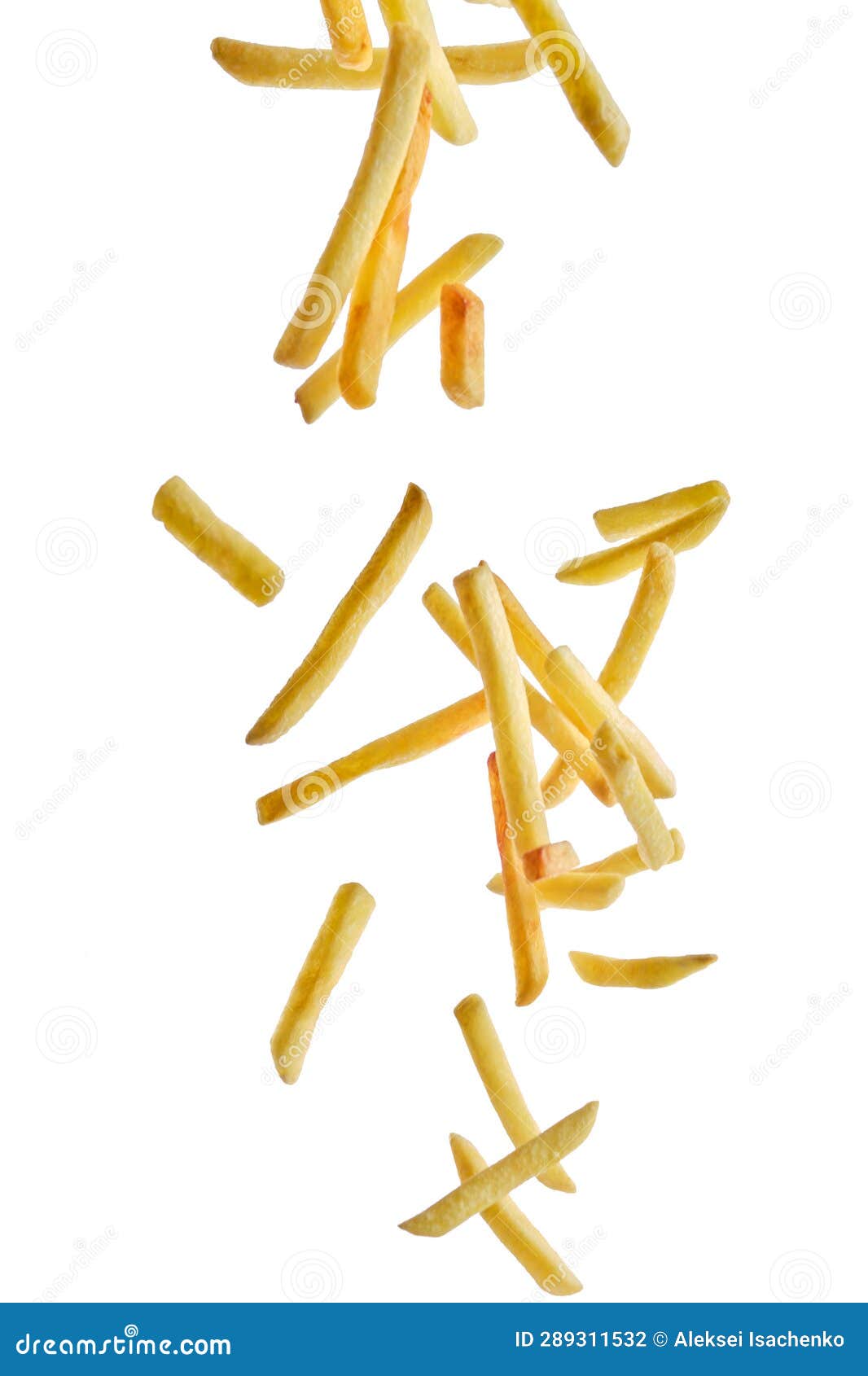 Flying or Levitating French Fries Stock Photo - Image of closeup ...