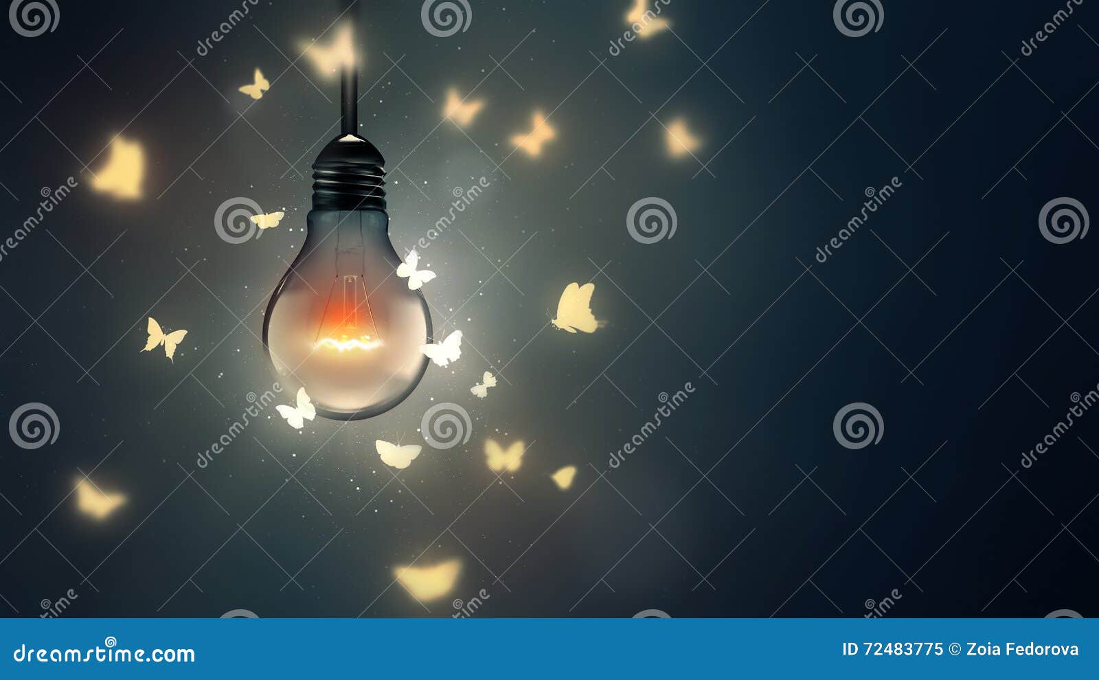 Flying on light stock illustration. Illustration of lamp - 72483775