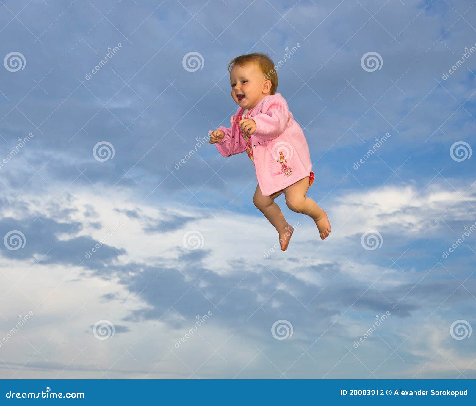 Flying Little Girl