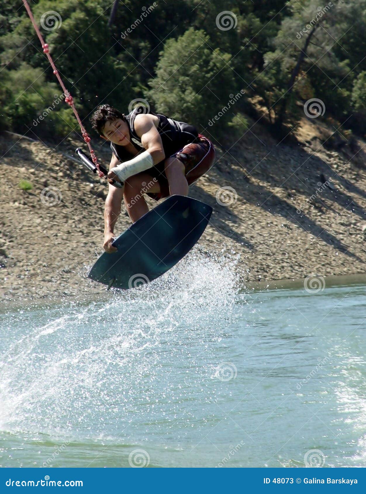 Flying low stock image. Image of enjoy, watersport, jumping - 48073