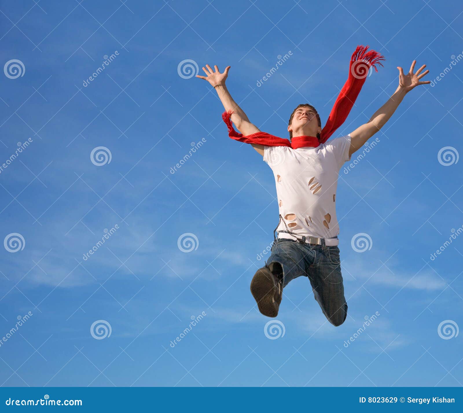 Flying man stock image. Image of excitement, energy, extreme - 8023629