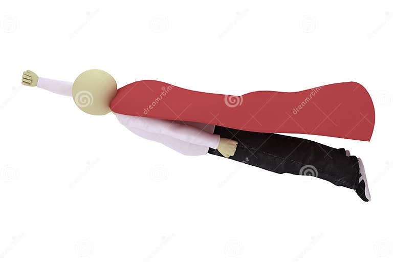 Flying man in coat stock illustration. Illustration of high - 11437897