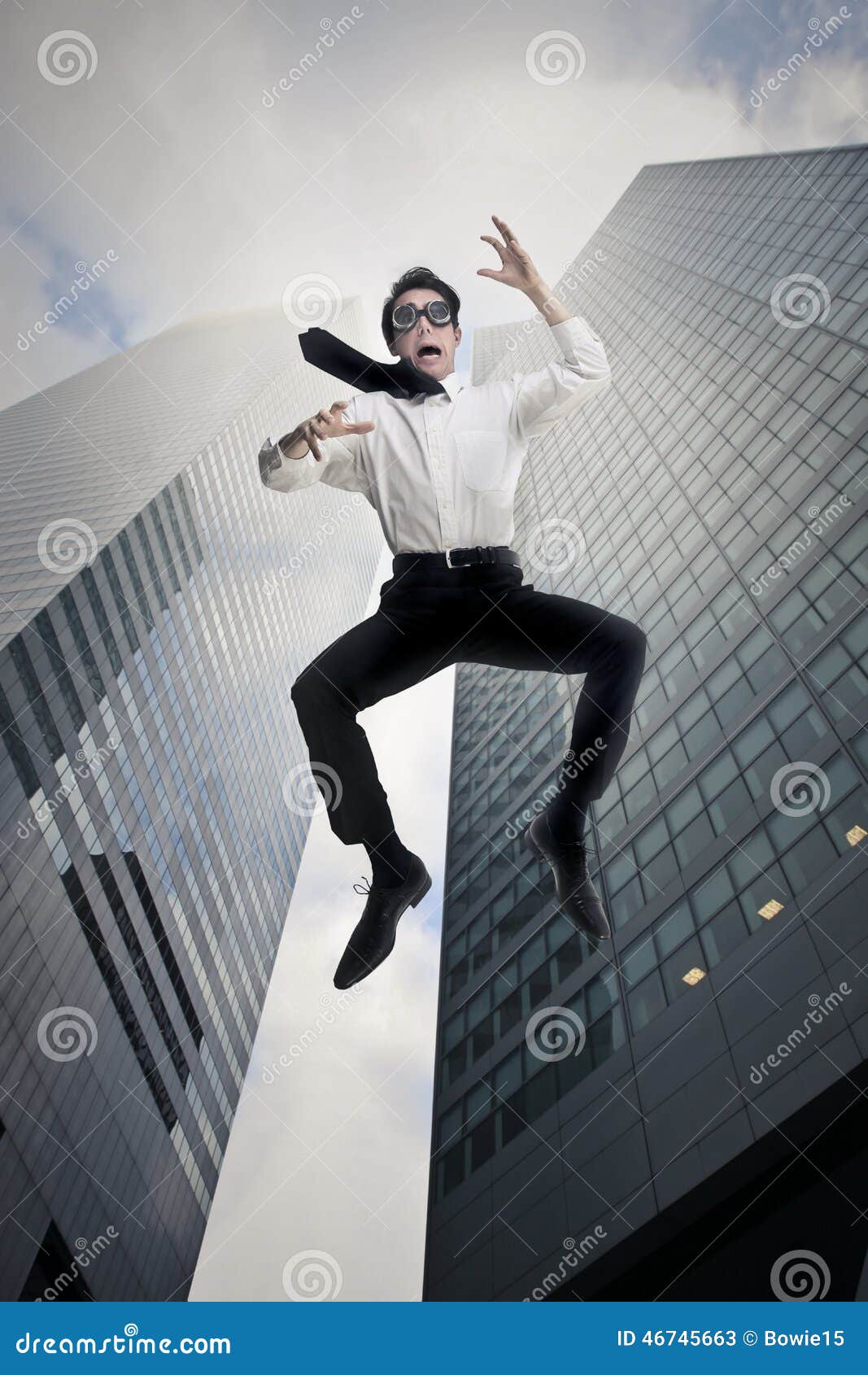Flying man stock image. Image of scream, nightmare, male - 46745663