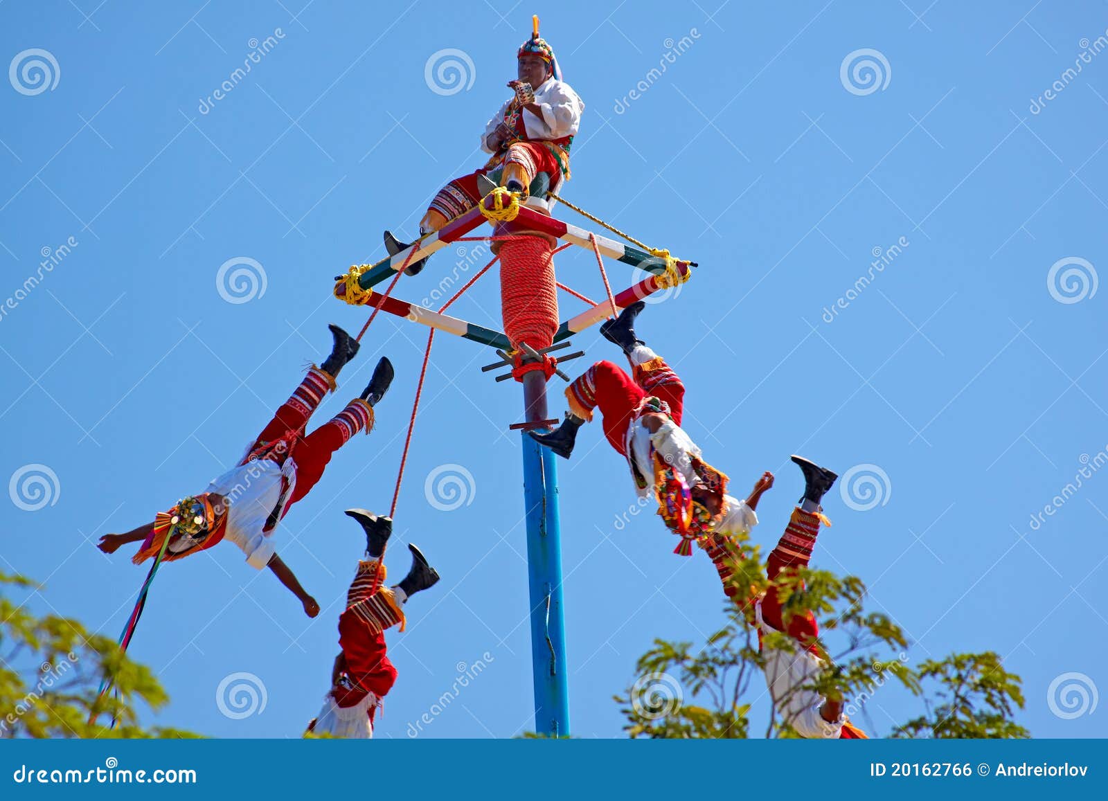 Flying Mayans performing. editorial photo. Image of colorful - 20162766