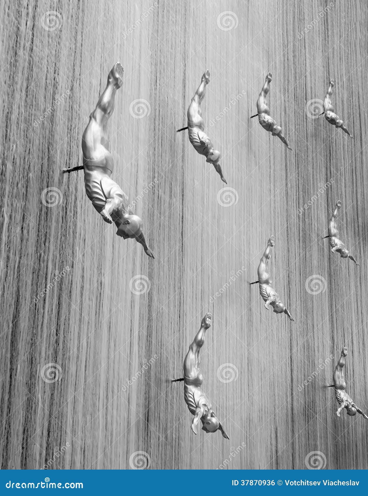 Flying Men at the Waterfall Editorial Photo - Image of sightseeing ...