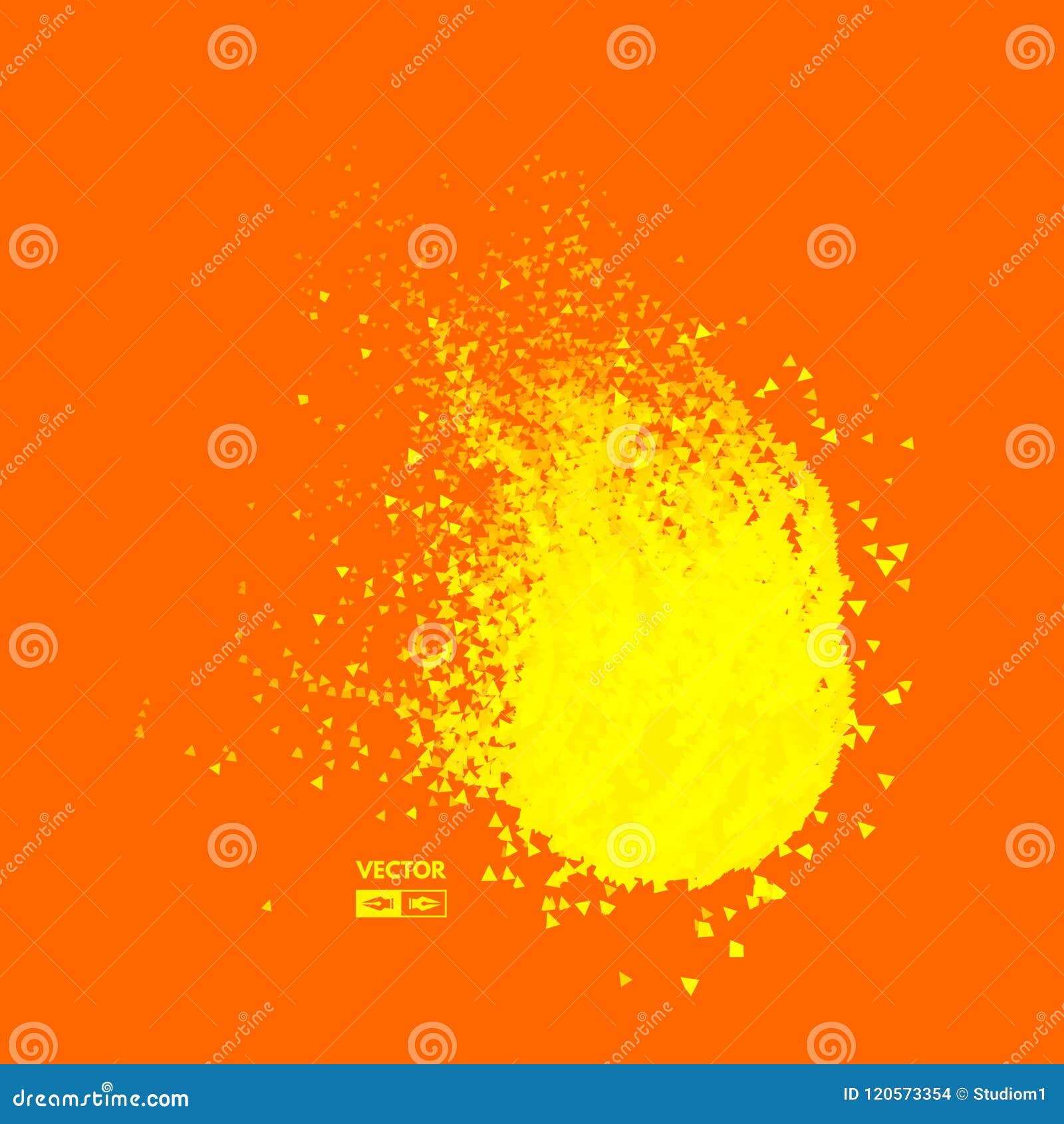 Flying Meteor Cosmic Object Array With Dynamic Emitted Particles