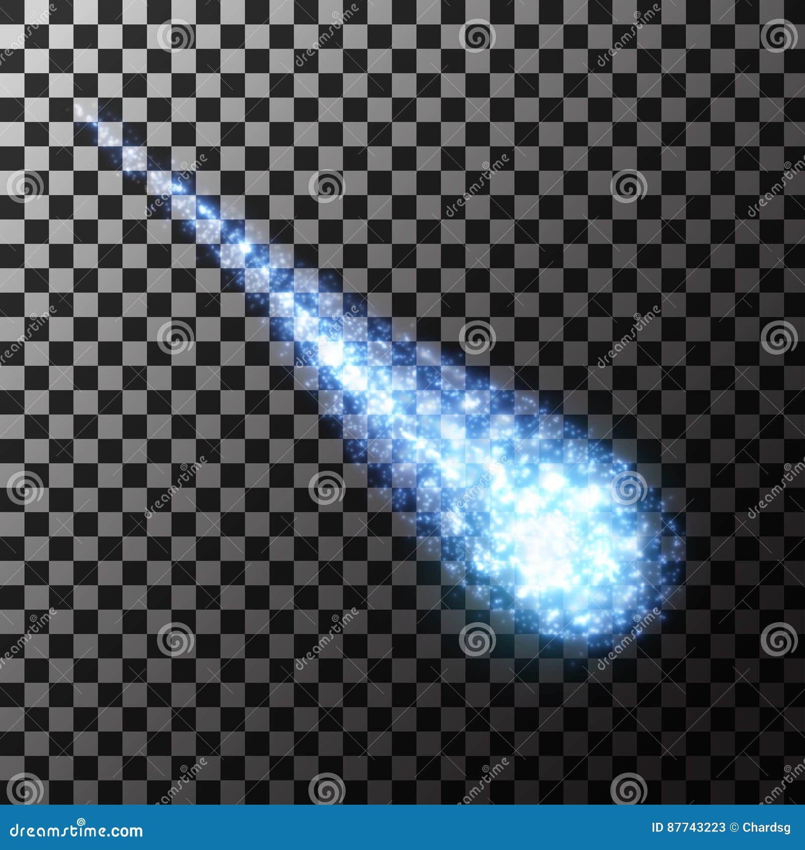 Flying Meteor, . Vector Isolated. Stock Vector - Illustration of fire ...