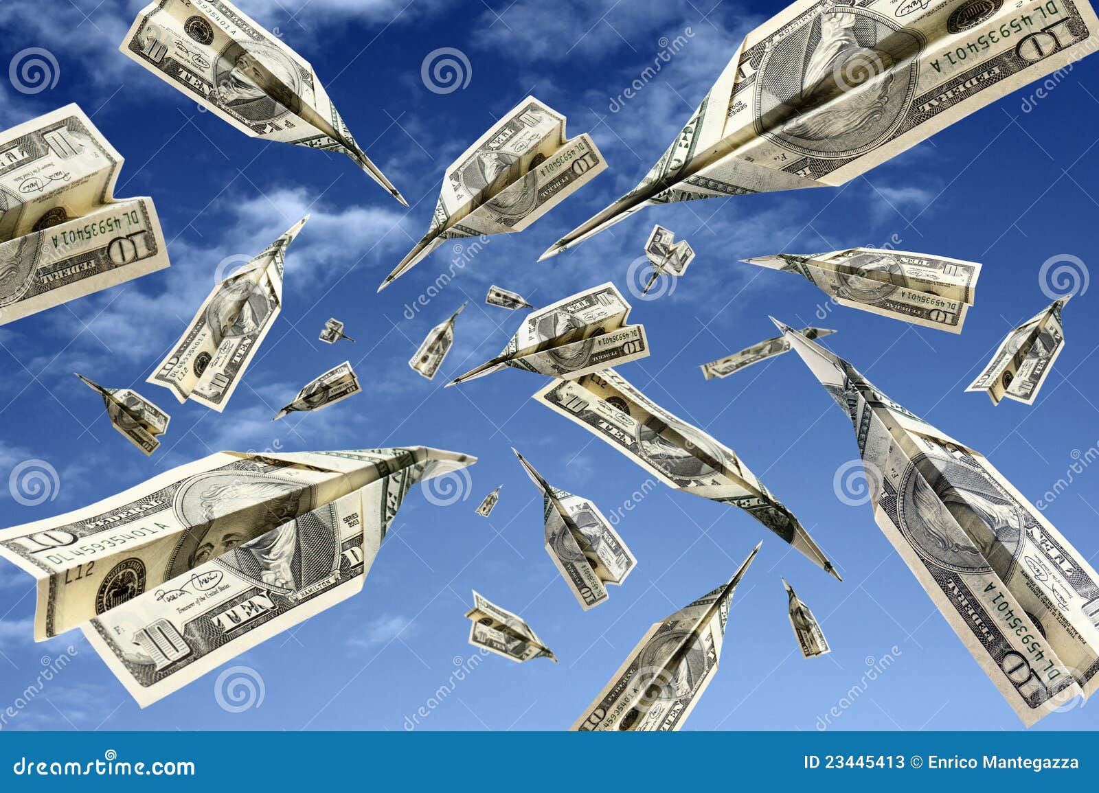 Flying money stock image. Image of flying, winner, motion - 23445413