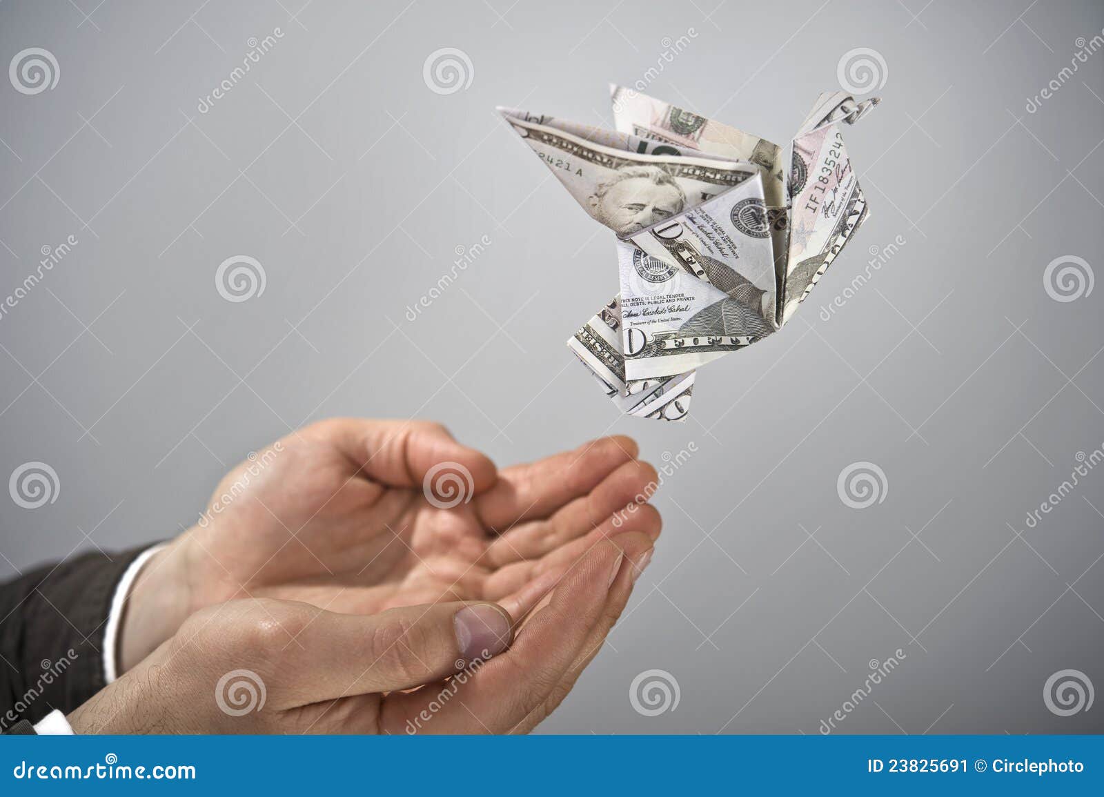 Flying money stock image. Image of entrepreneur, origami - 23825691