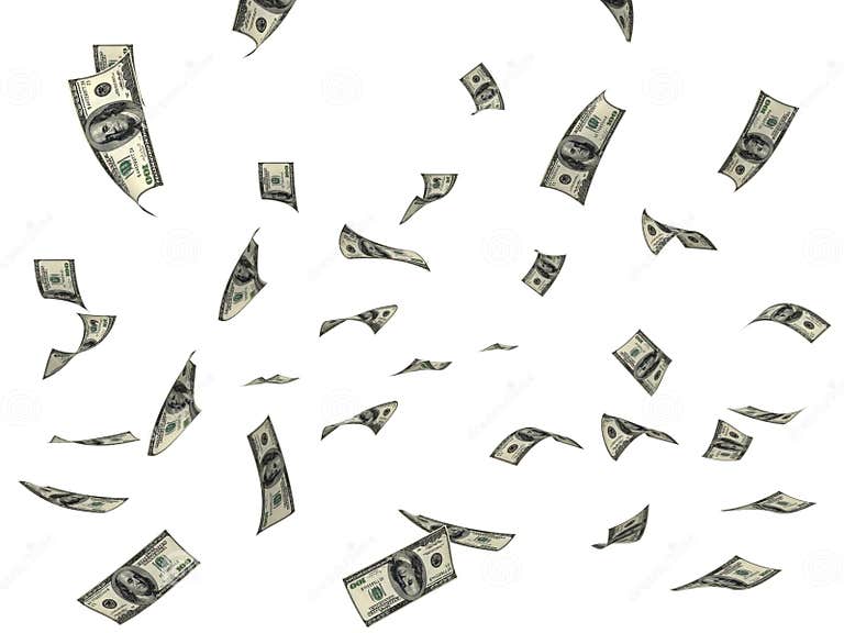 FLYING MONEY stock illustration. Illustration of success - 8796542