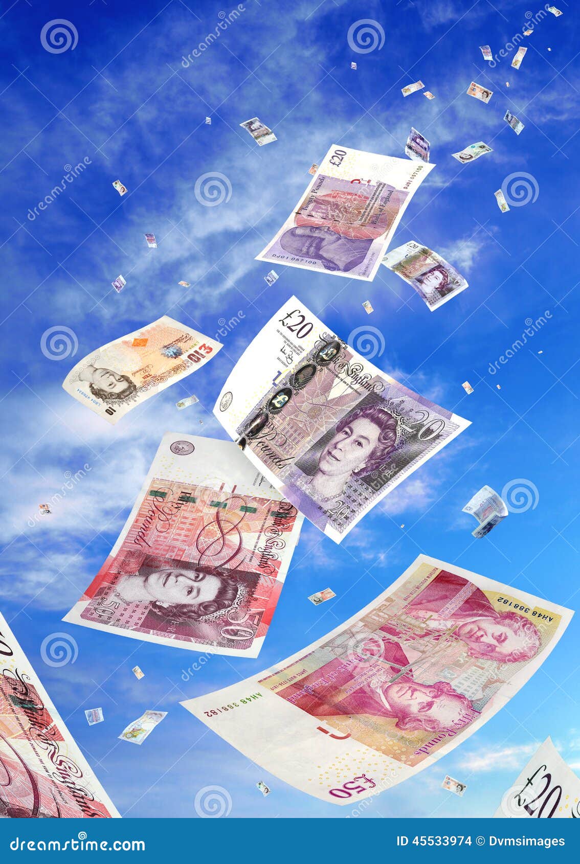 Flying Money editorial stock image. Image of flying, flow - 45533974