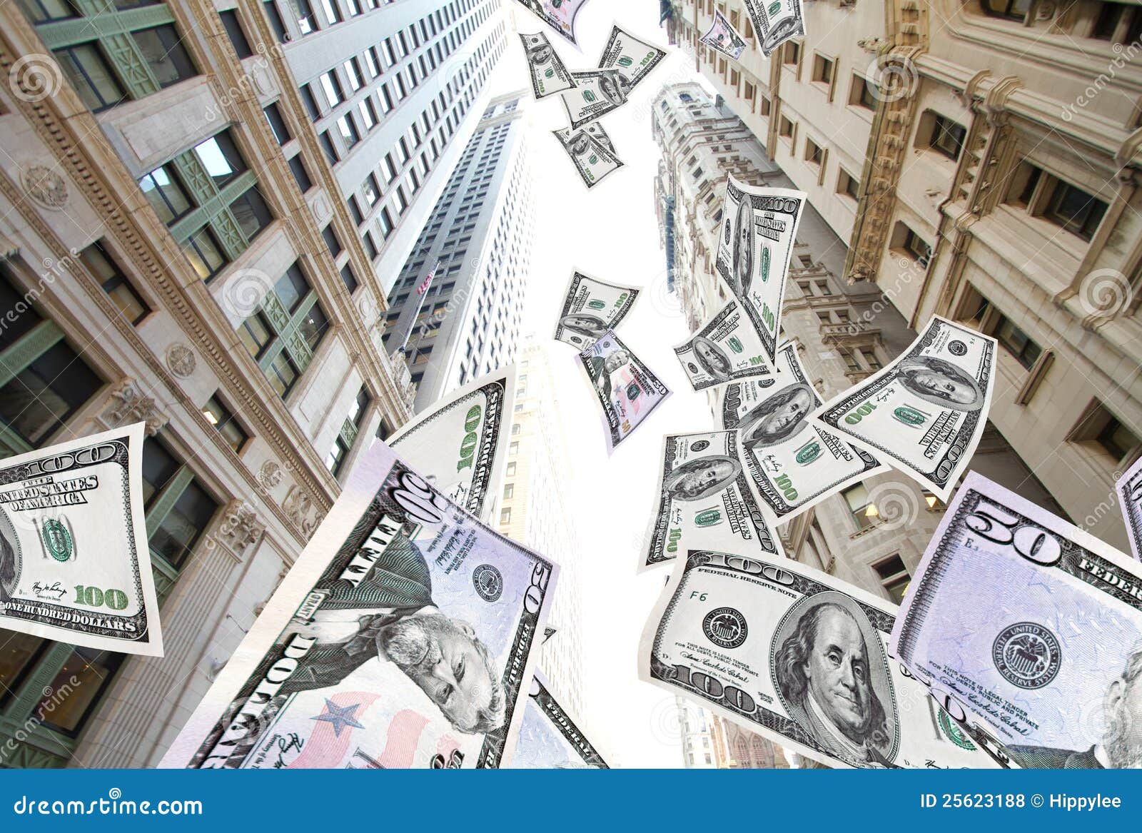 Flying money NYC stock photo. Image of giving, skyline - 25623188