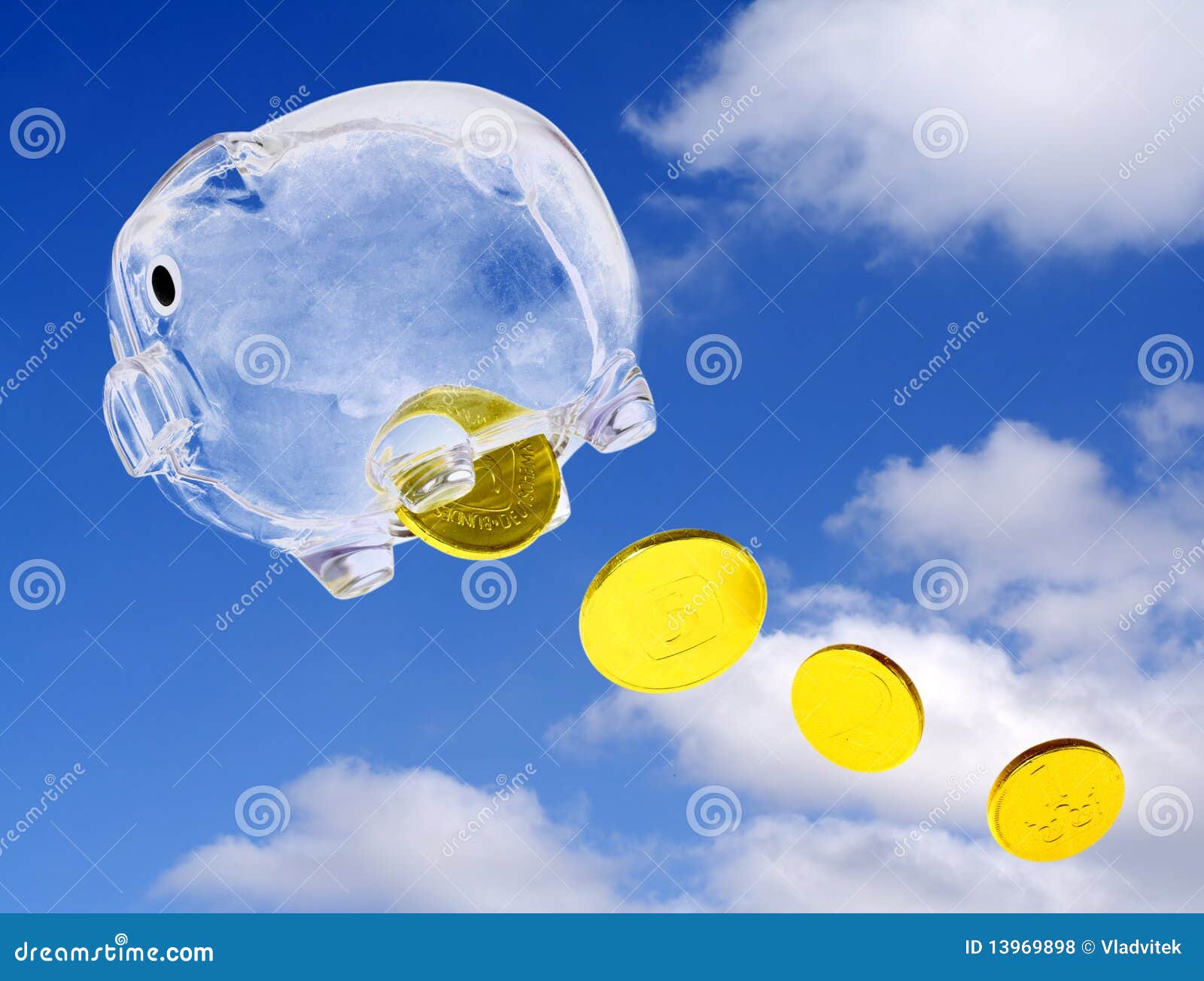 Flying moneybox stock photo. Image of conceptual, cashflow - 13969898