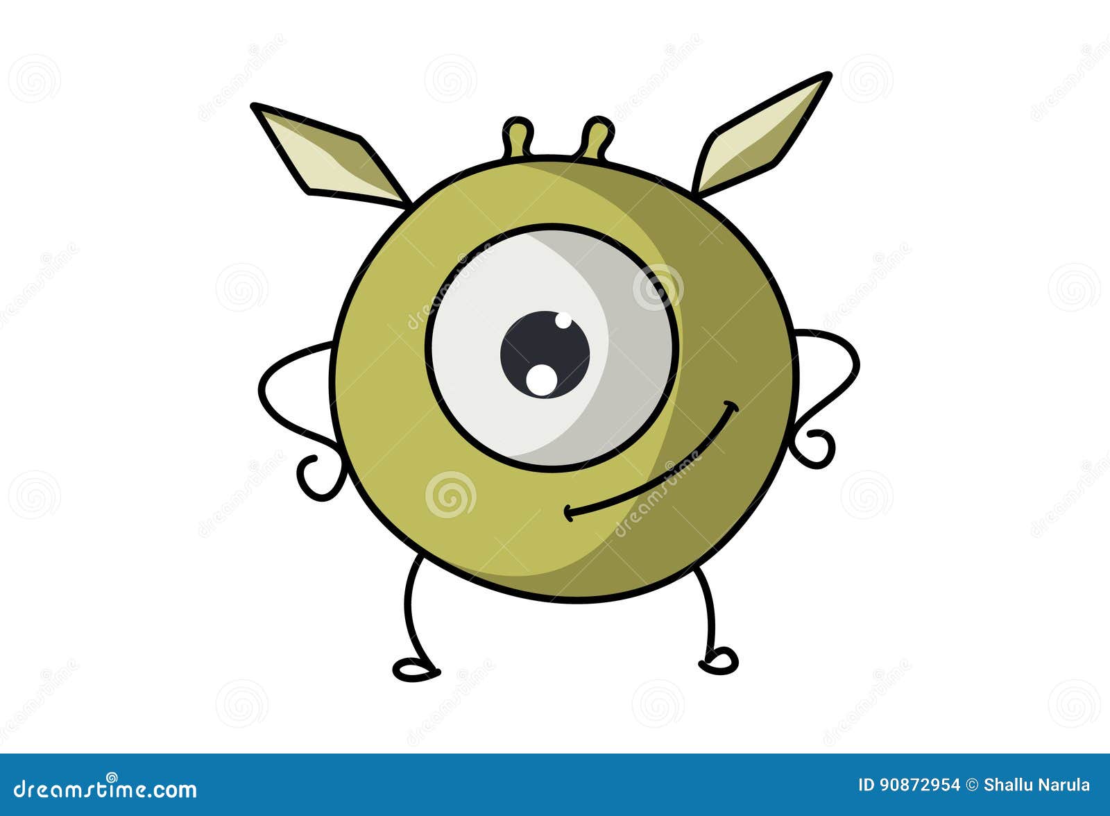 Flying Monster stock illustration. Illustration of isolated - 90872954