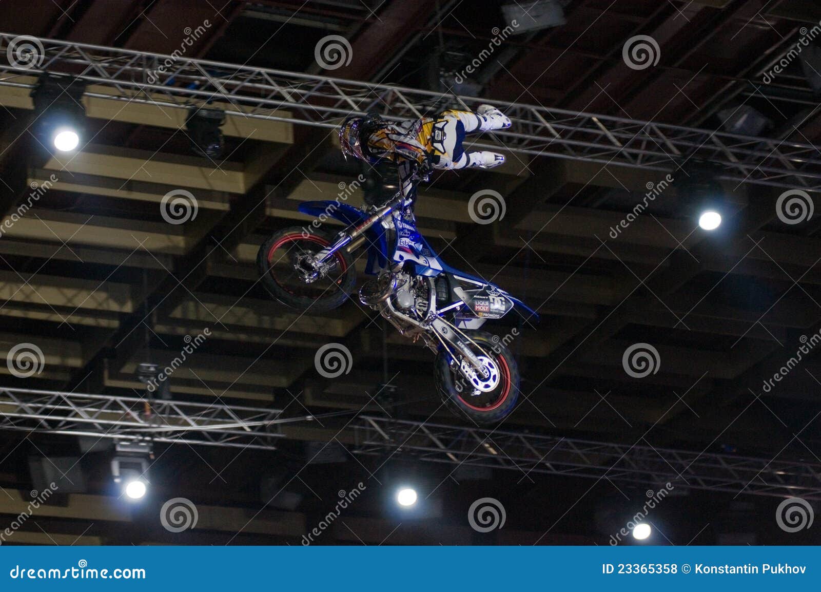 Flying motorcycle editorial stock photo. Image of high - 23365358