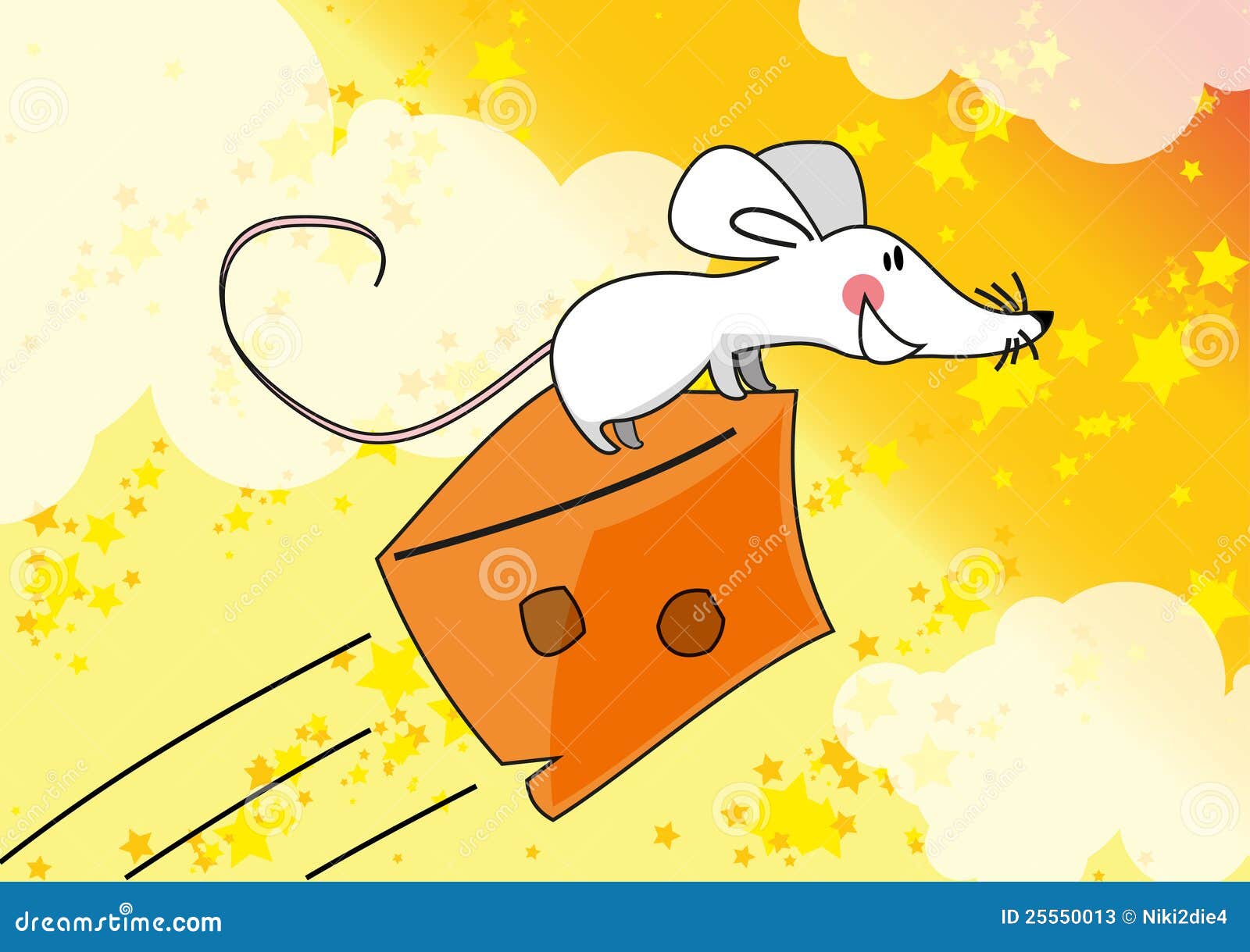 Flying mouse stock vector. Illustration of painting, piece - 25550013