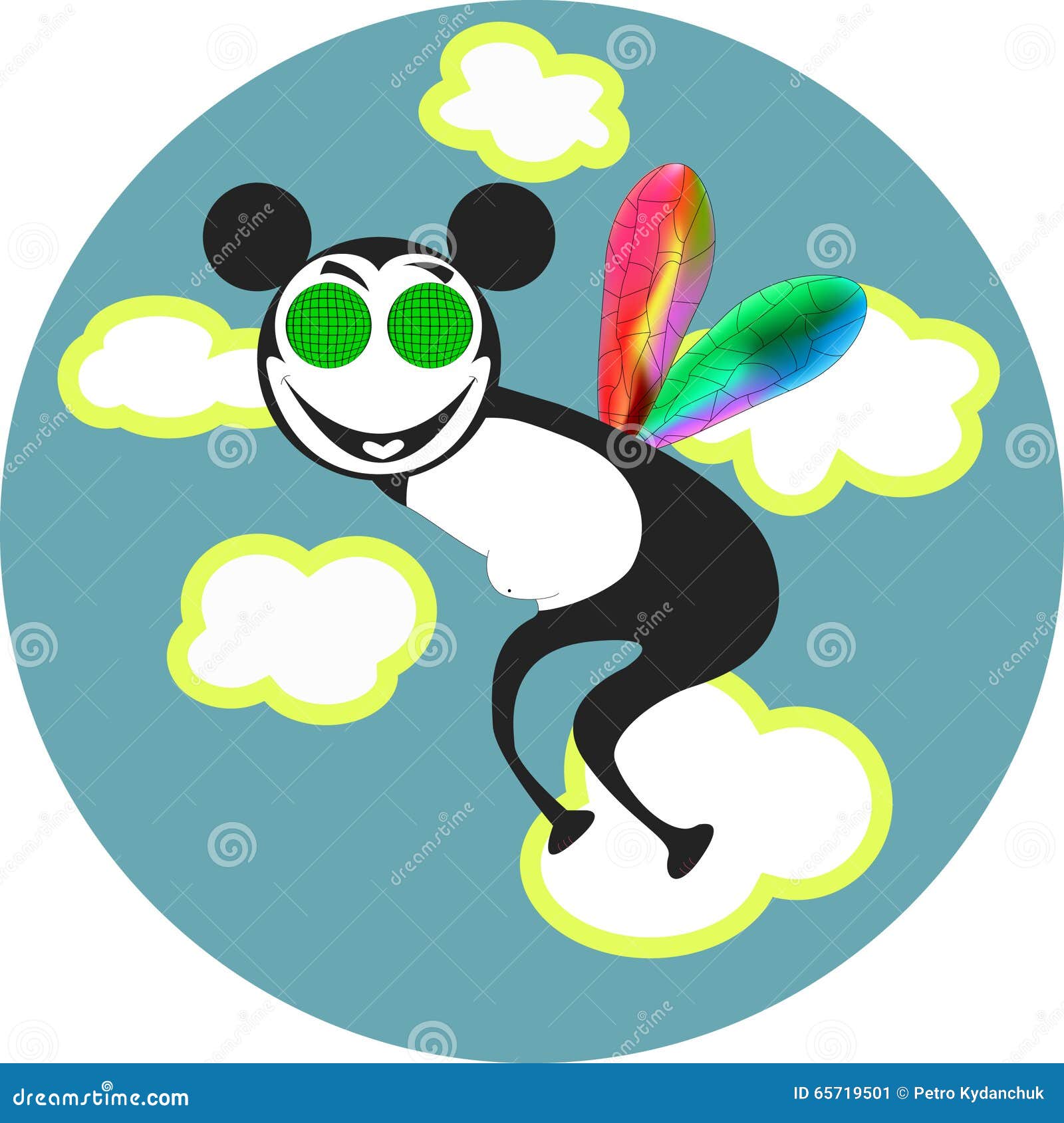 Flying mouse stock illustration. Illustration of cute - 65719501