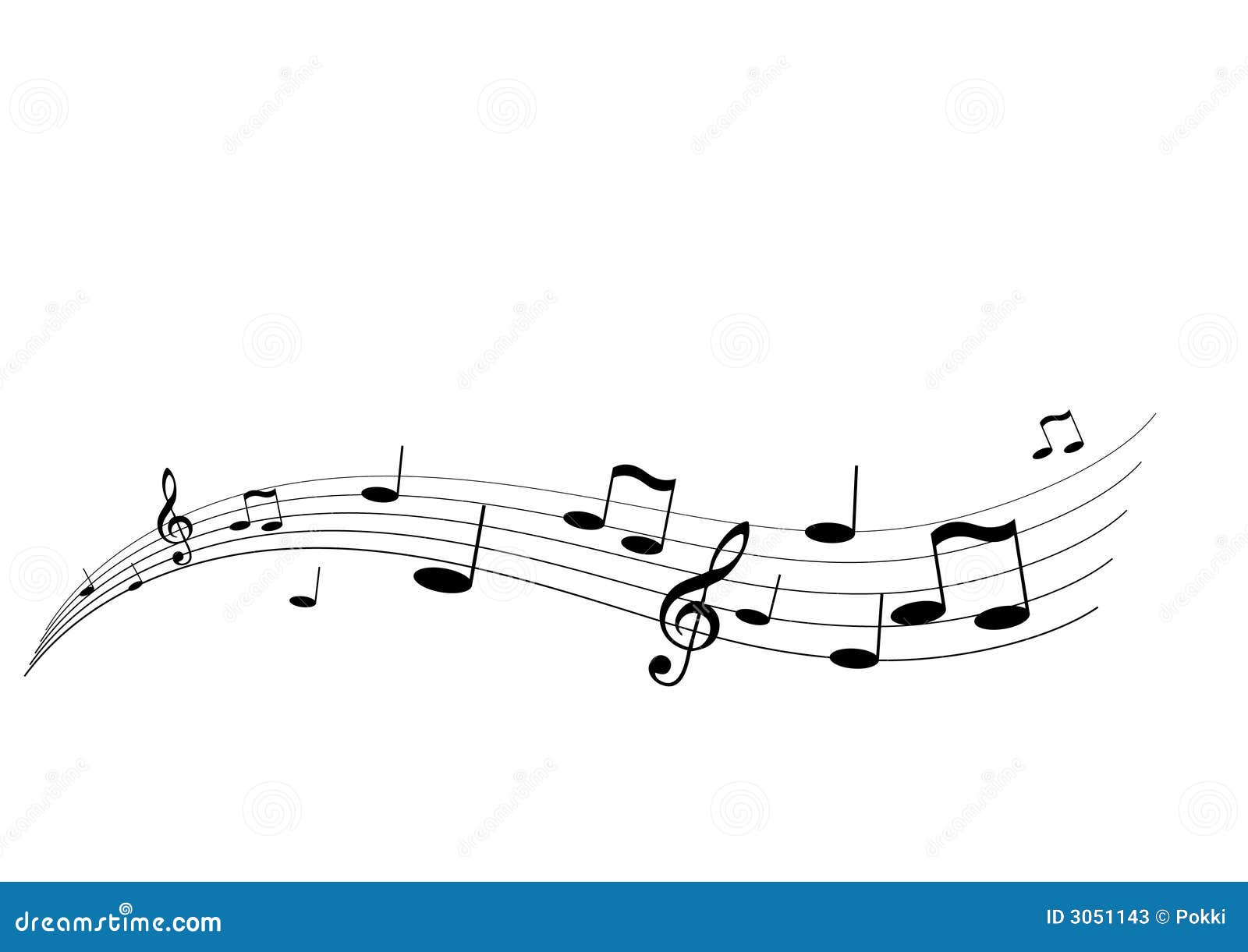 Music Notes Flying
