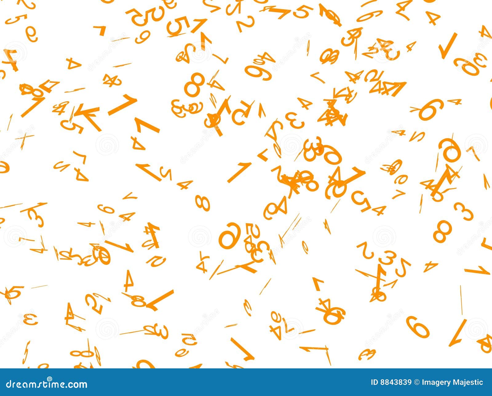 Flying Numbers Royalty Free Stock Images - Image: 8843839