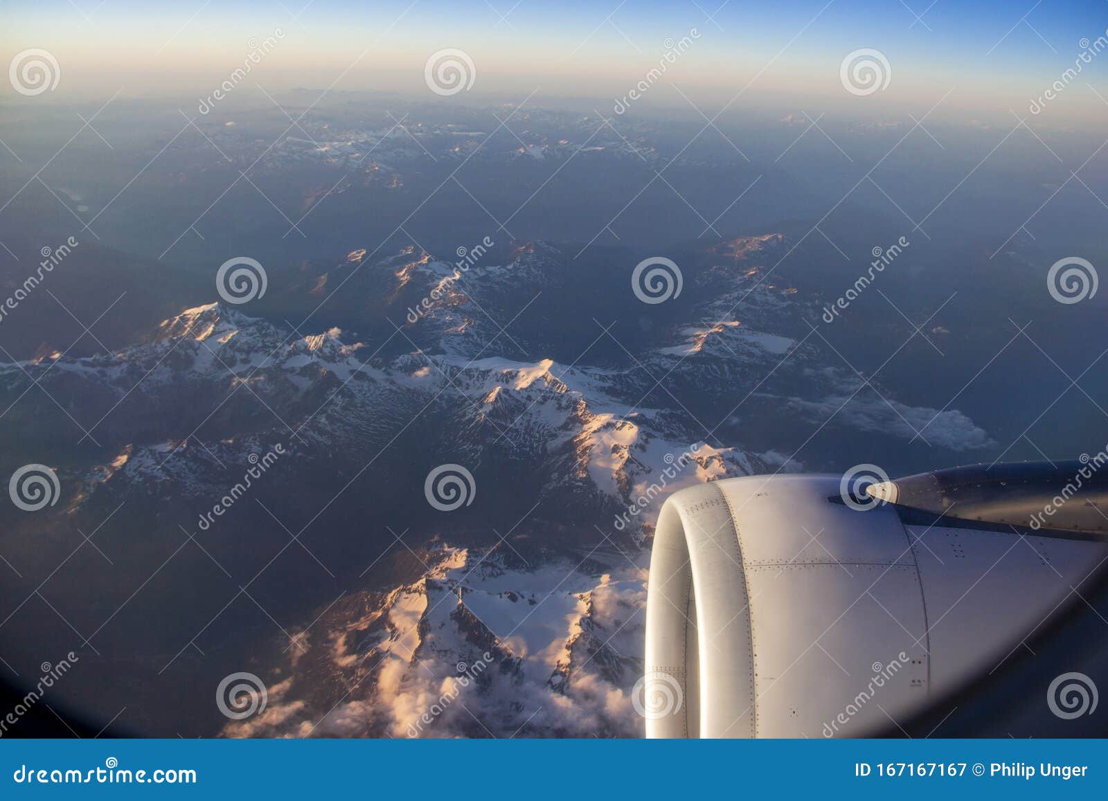 Flying over the Alps stock image. Image of dark, sunlight - 167167167