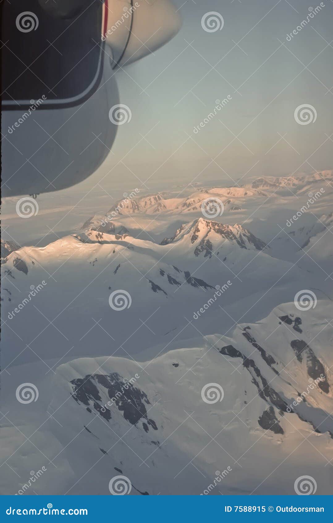Flying Over the Canadian High Arctic Stock Image - Image of glaciers ...