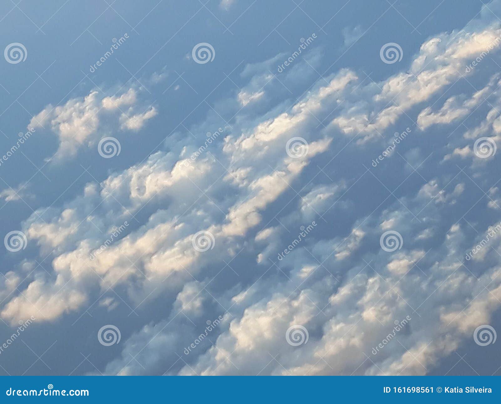 Flying Over Clouds, Cotton Flakes Stock Image - Image of flying, cotton ...