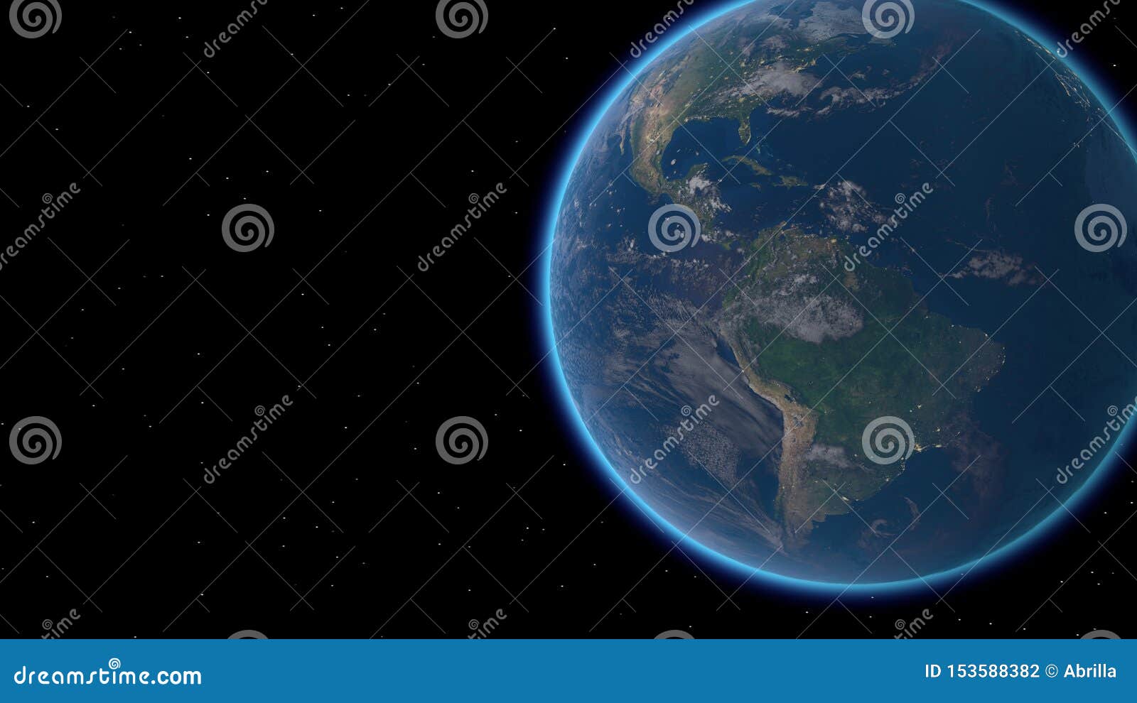 Flying Over the Earth`s Surface, 3D Rendering. Stock Illustration ...