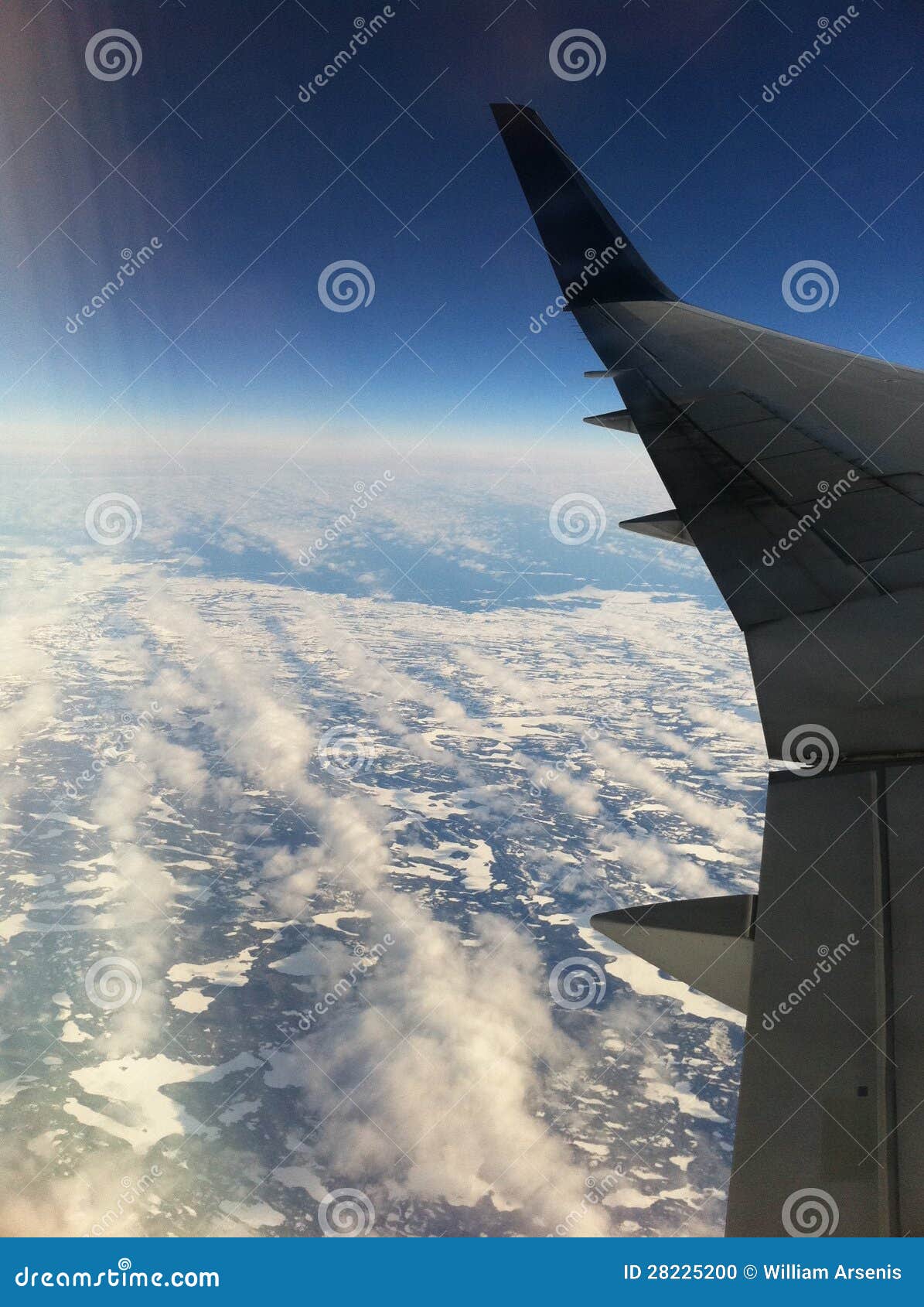 Flying over Eastern Canada stock photo. Image of winglet - 28225200